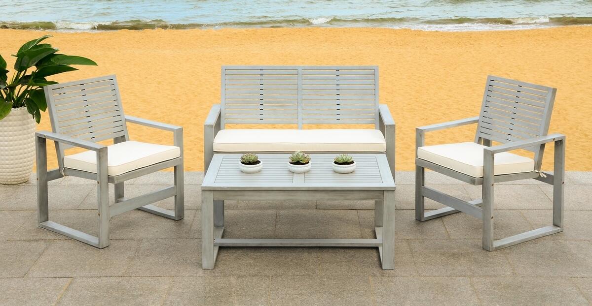 Click here for Ozark 4-Piece Outdoor Set  Gray prices