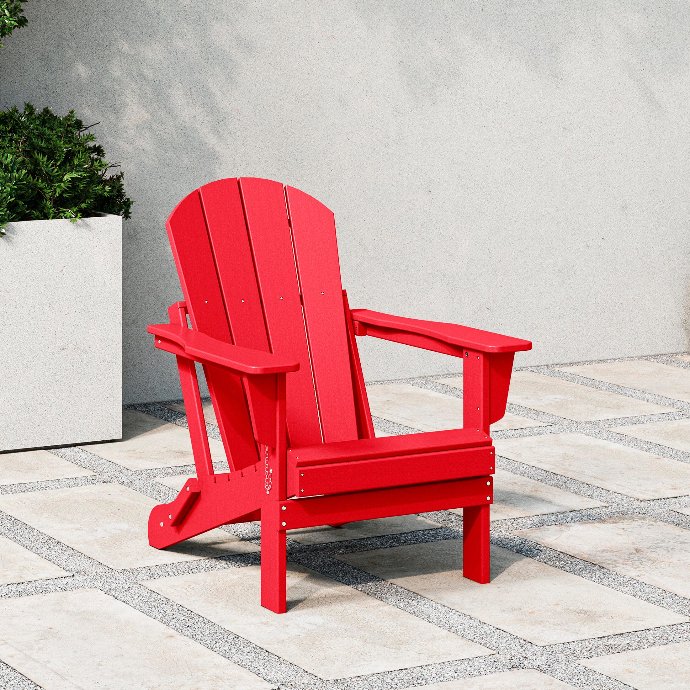 Click here for Outdoor Folding Poly Adirondack Chair  Red prices