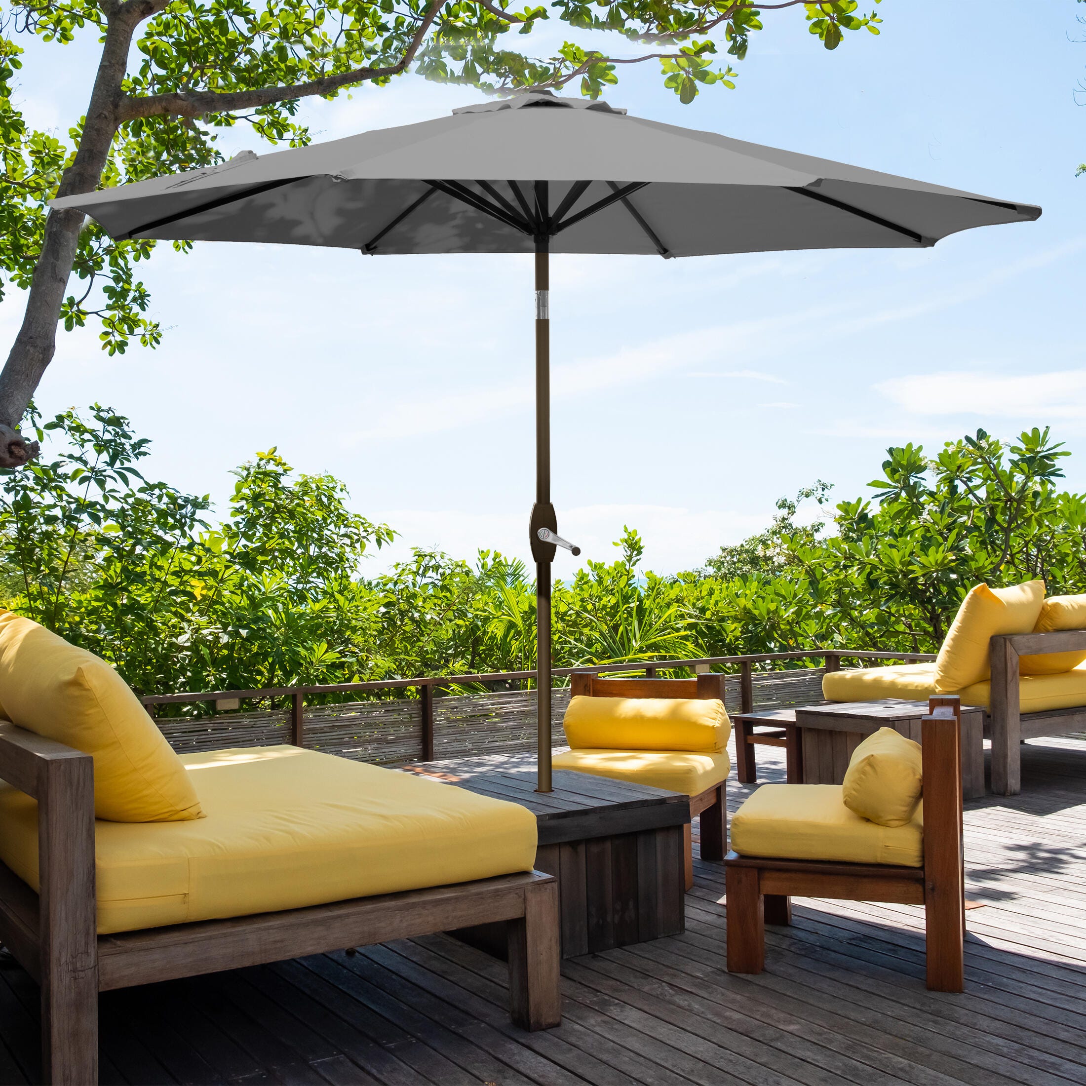 Click here for 9 Outdoor Patio Table Umbrella with Tilt and Crank... prices