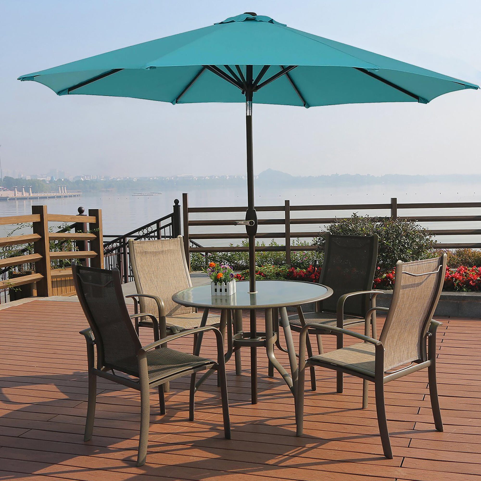 Click here for 9 Outdoor Patio Table Umbrella with Tilt and Crank... prices
