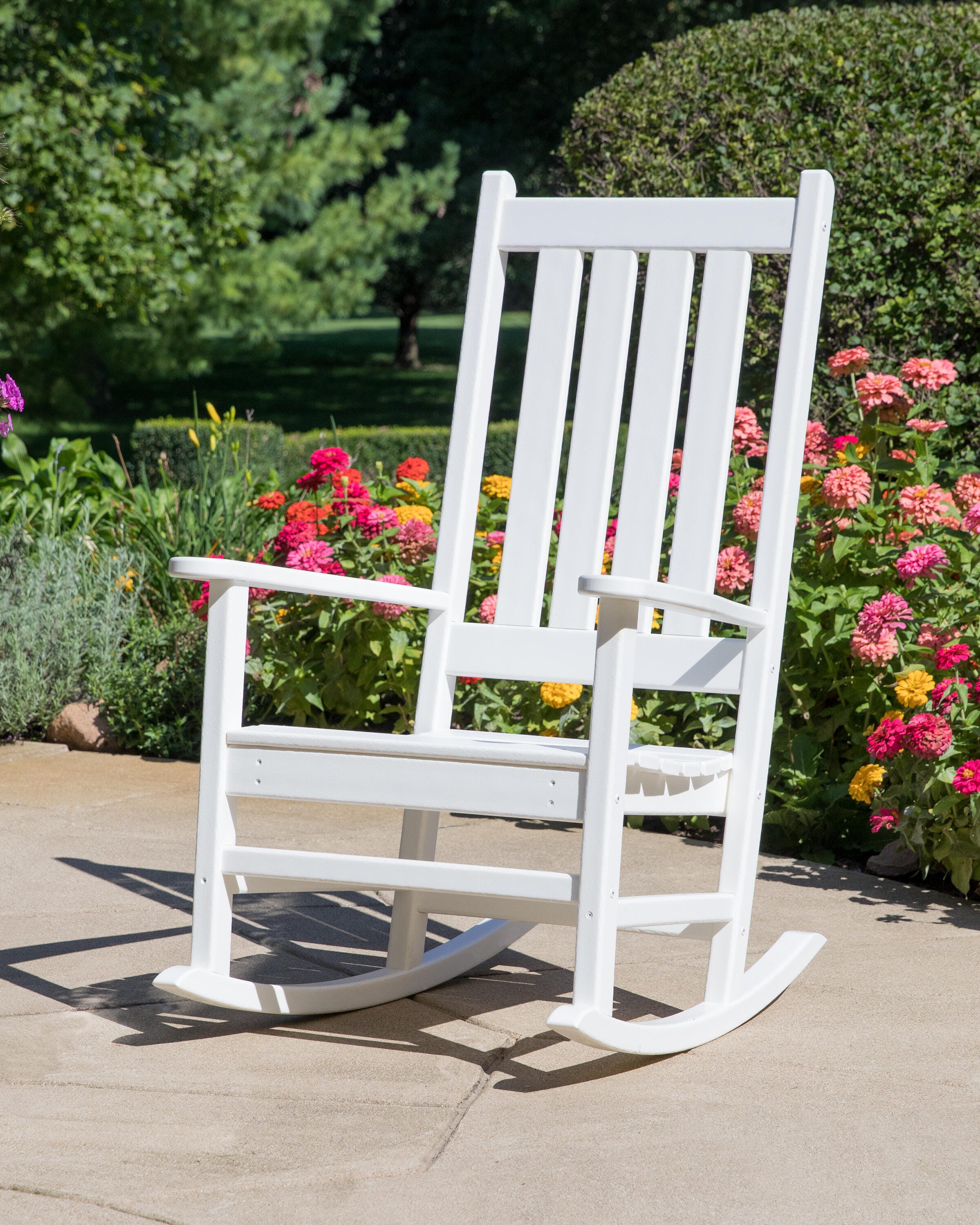 Click here for POLYWOOD® Vineyard Porch Rocking Chair   White prices