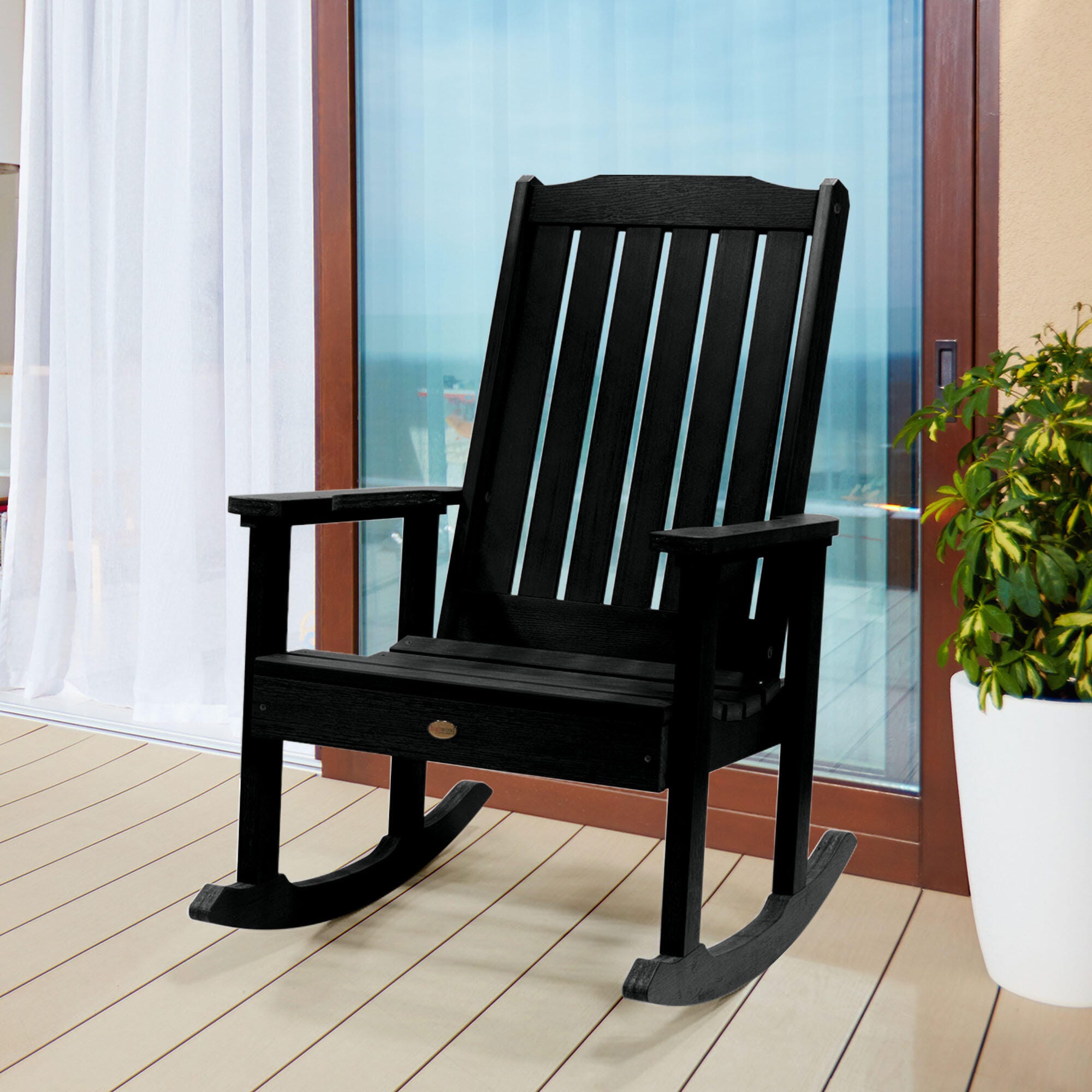 Click here for Highwood® Lehigh Outdoor Rocking Chair   Black prices