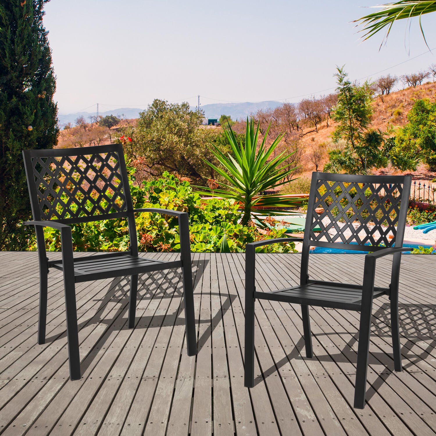 Click here for Nuu Garden Outdoor Patio Dining Chair (Set of 2)... prices