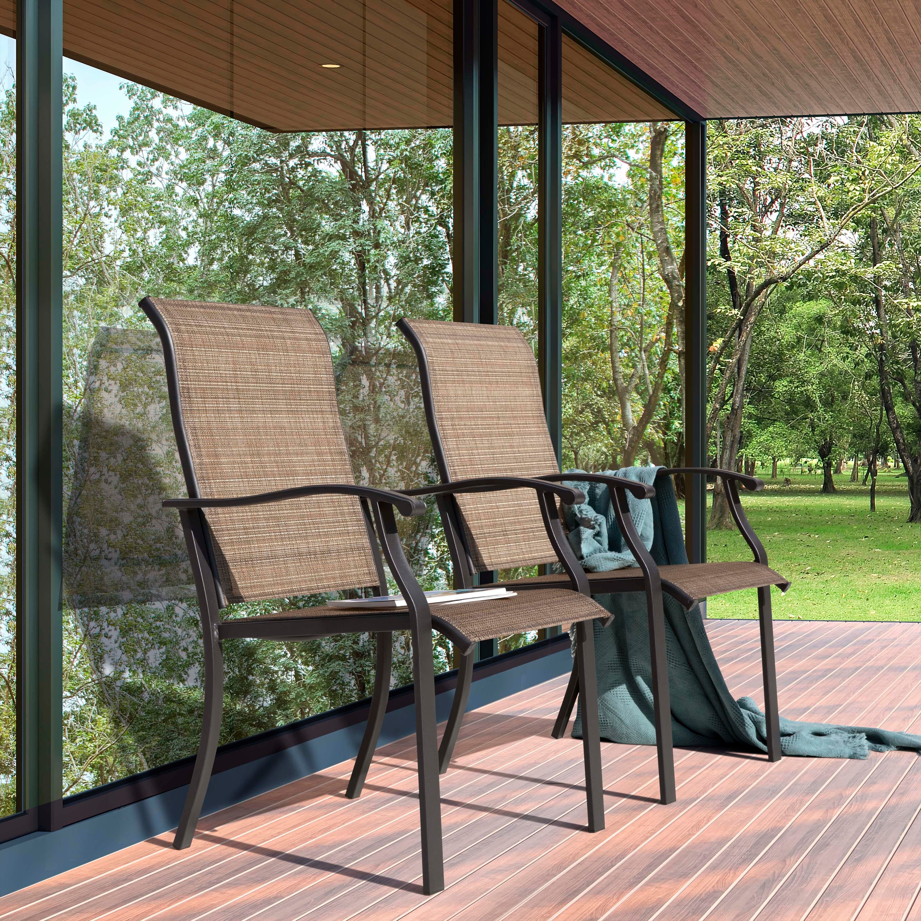 Click here for Nuu Garden Outdoor Textilene Dining Chair (Set of... prices