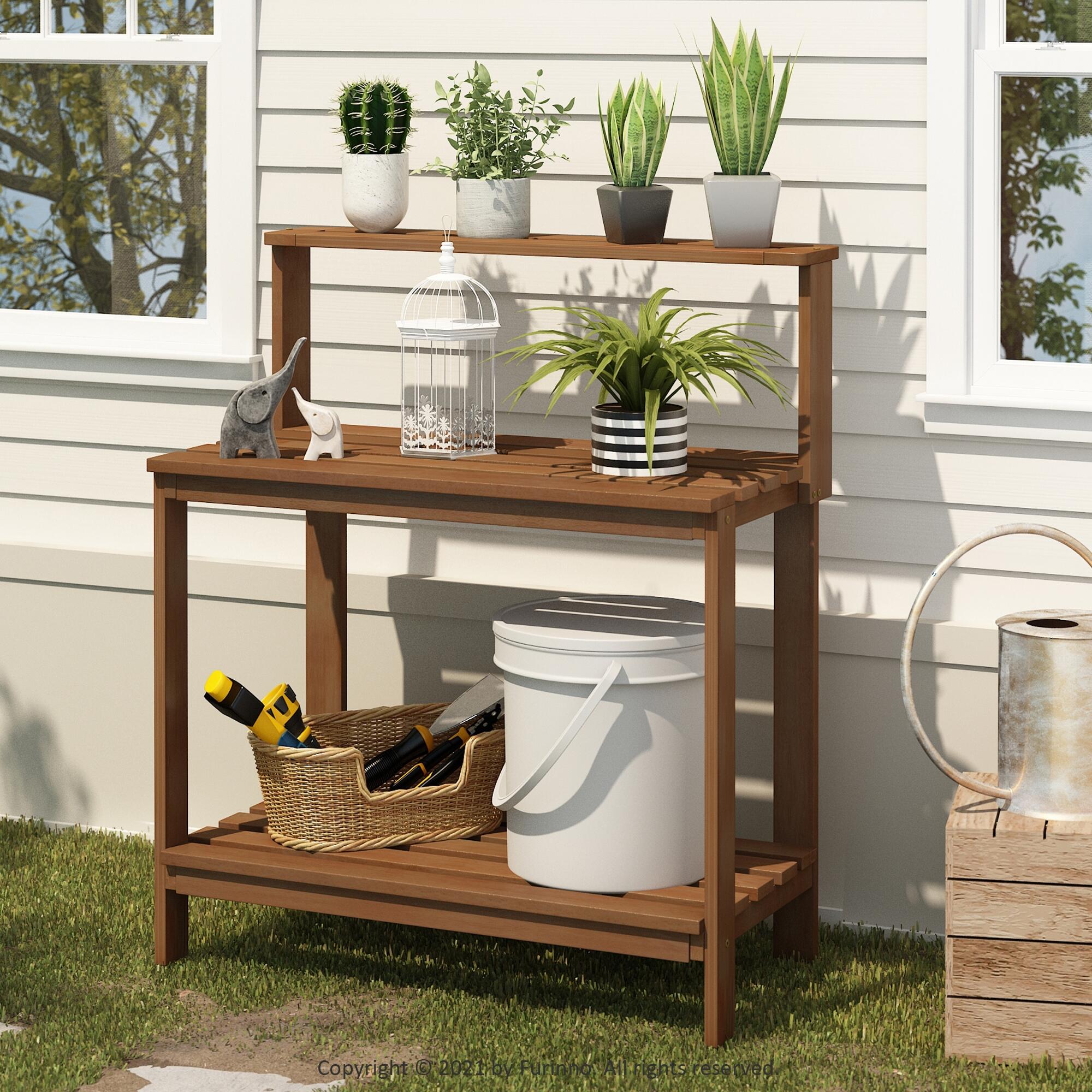 Click here for Furinno Tioman Outdoor Potting Bench  Natural prices