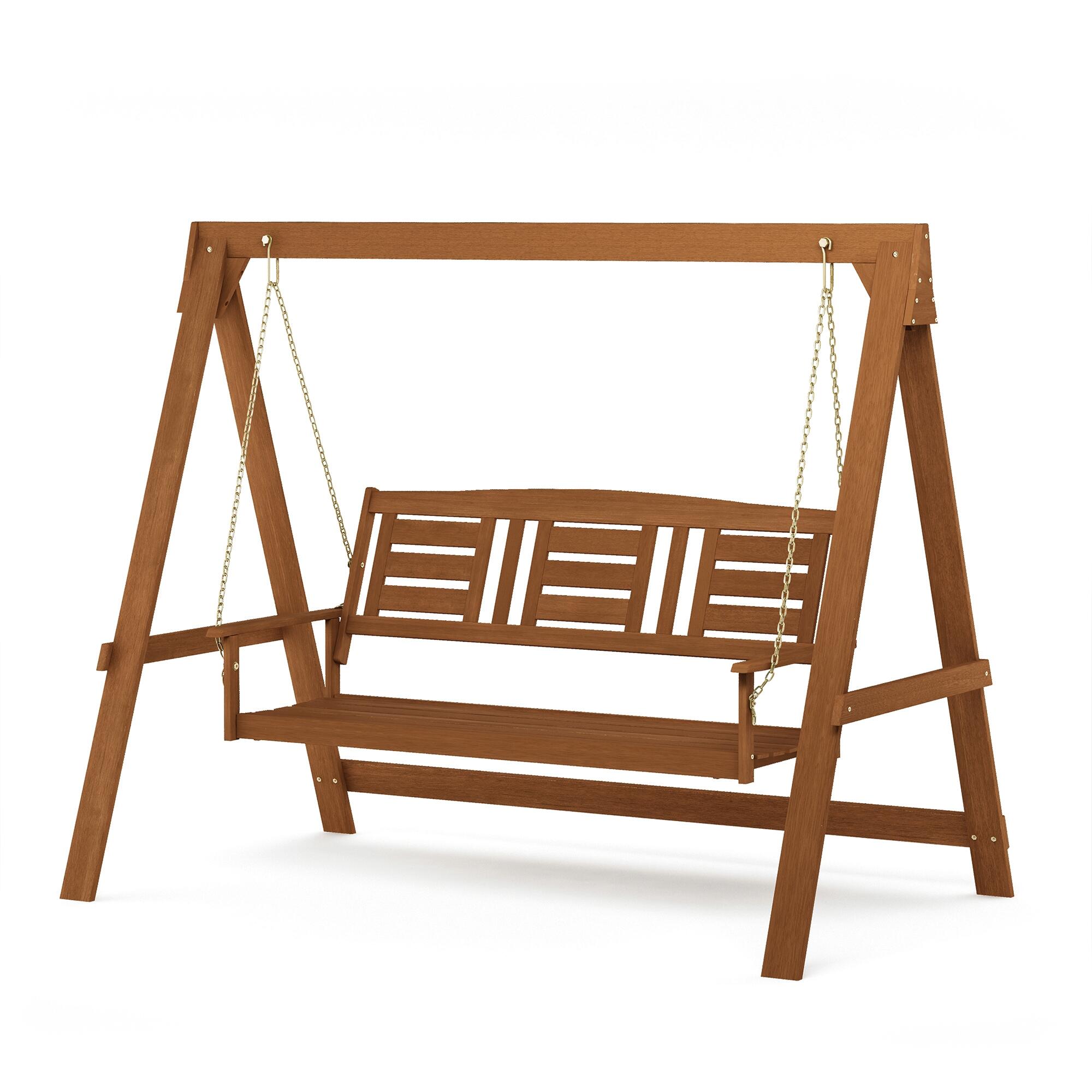 Click here for Furinno Tioman Outdoor Swing with Stand  Natural prices