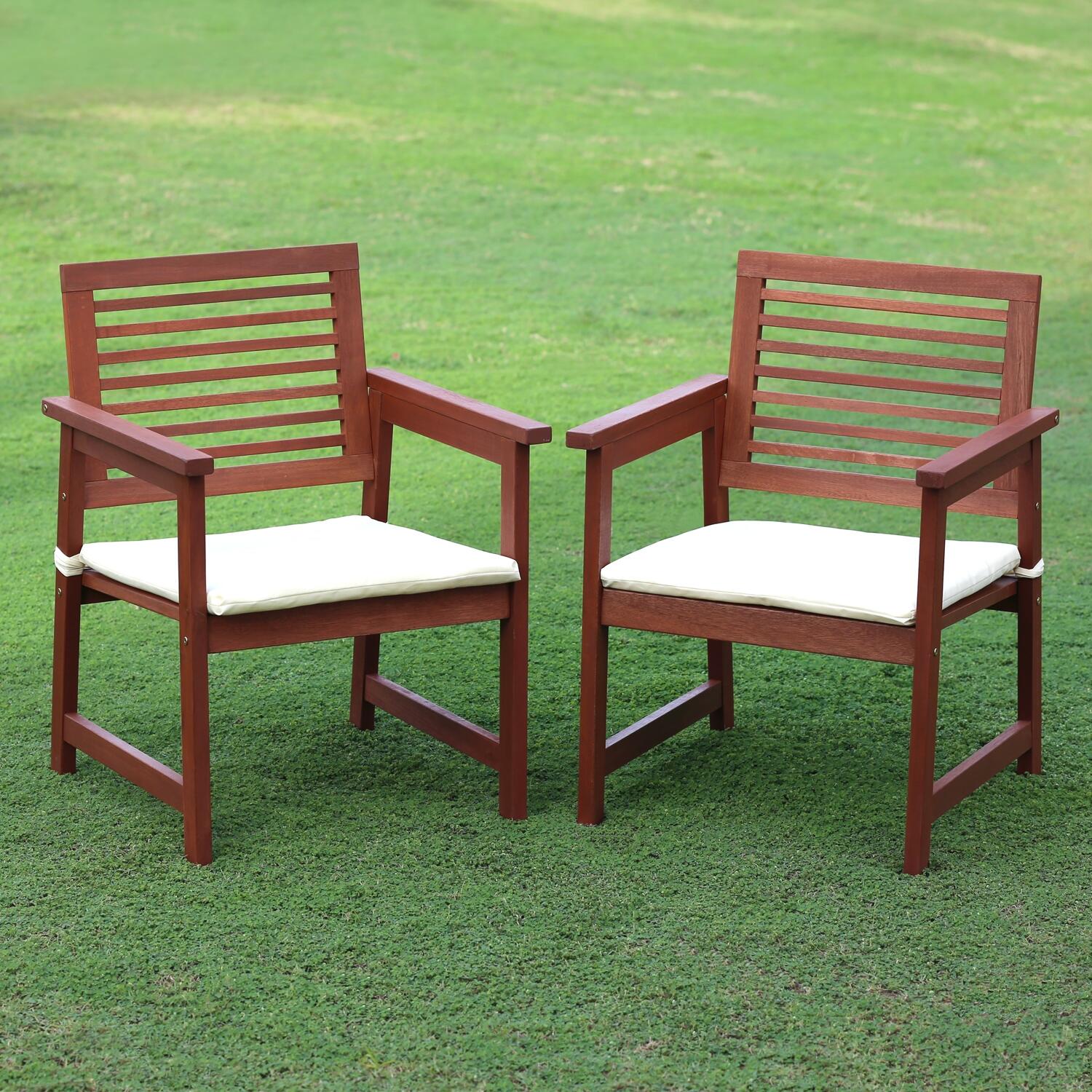 Click here for Furinno Tioman Outdoor Hardwood Armchair with Cush... prices