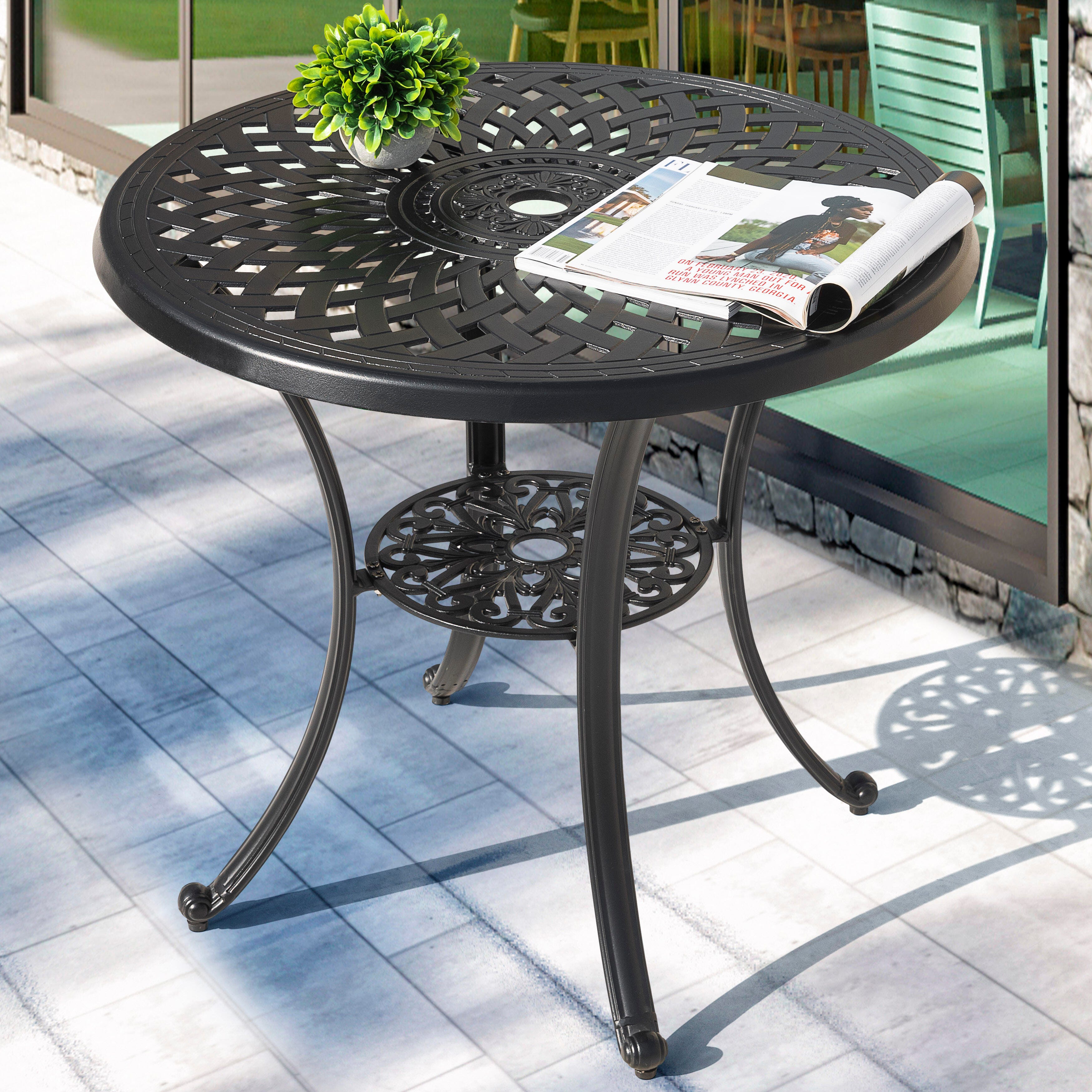 Click here for Nuu Garden Outdoor Bistro Table  Black prices