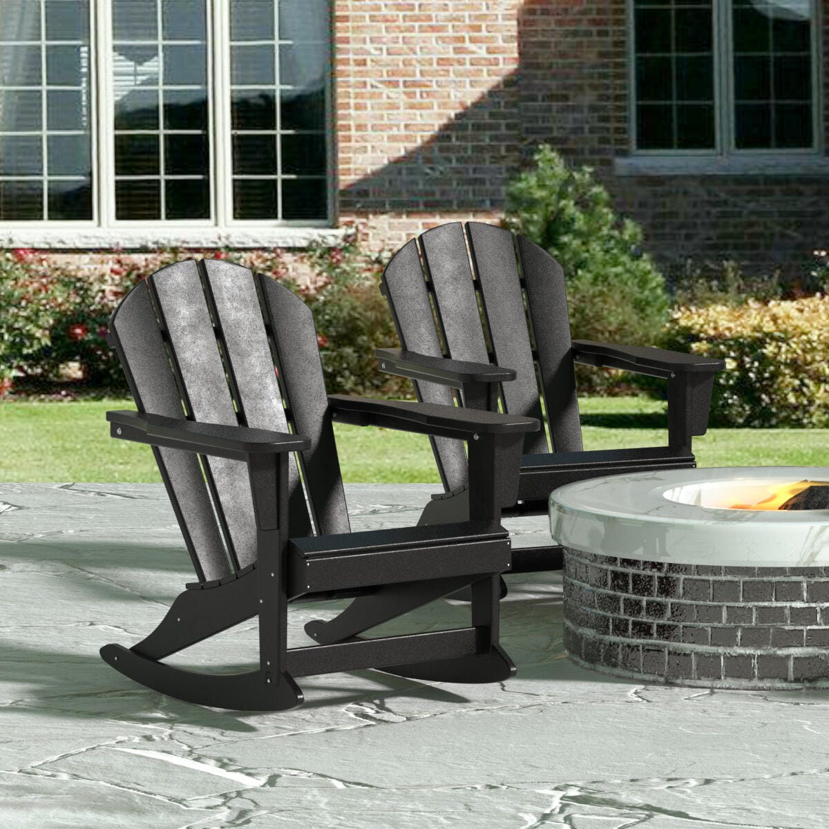 Click here for Venice Outdoor Adirondack Rocking Chairs (Set of 2... prices