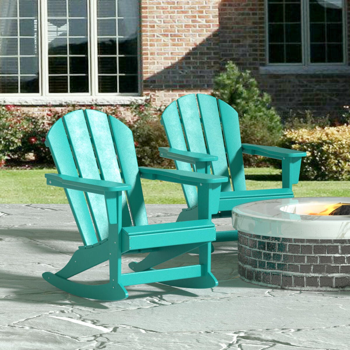 Click here for Venice Outdoor Adirondack Rocking Chairs (Set of 2... prices