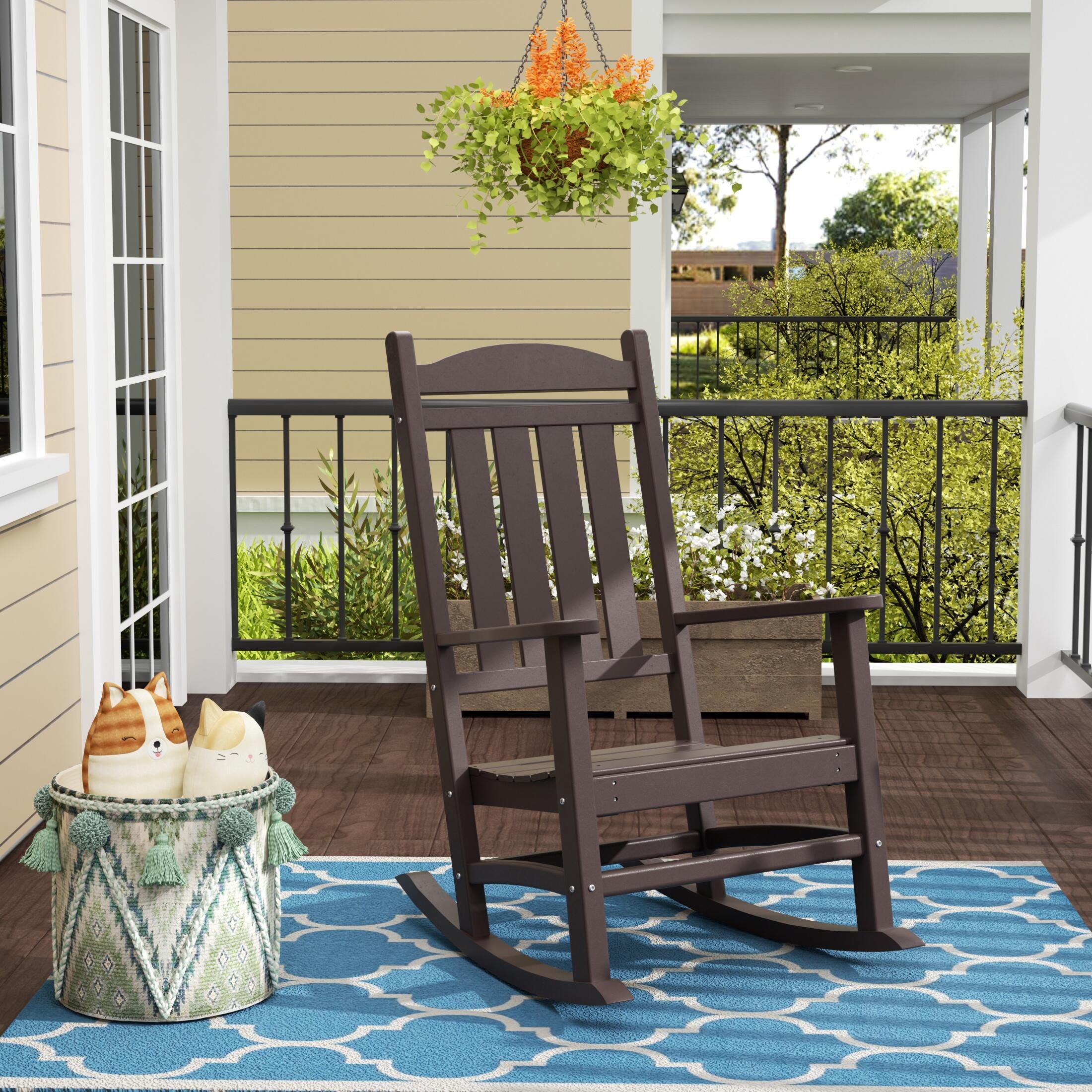 Click here for Landon Outdoor Rocking Chair  Dark Brown prices