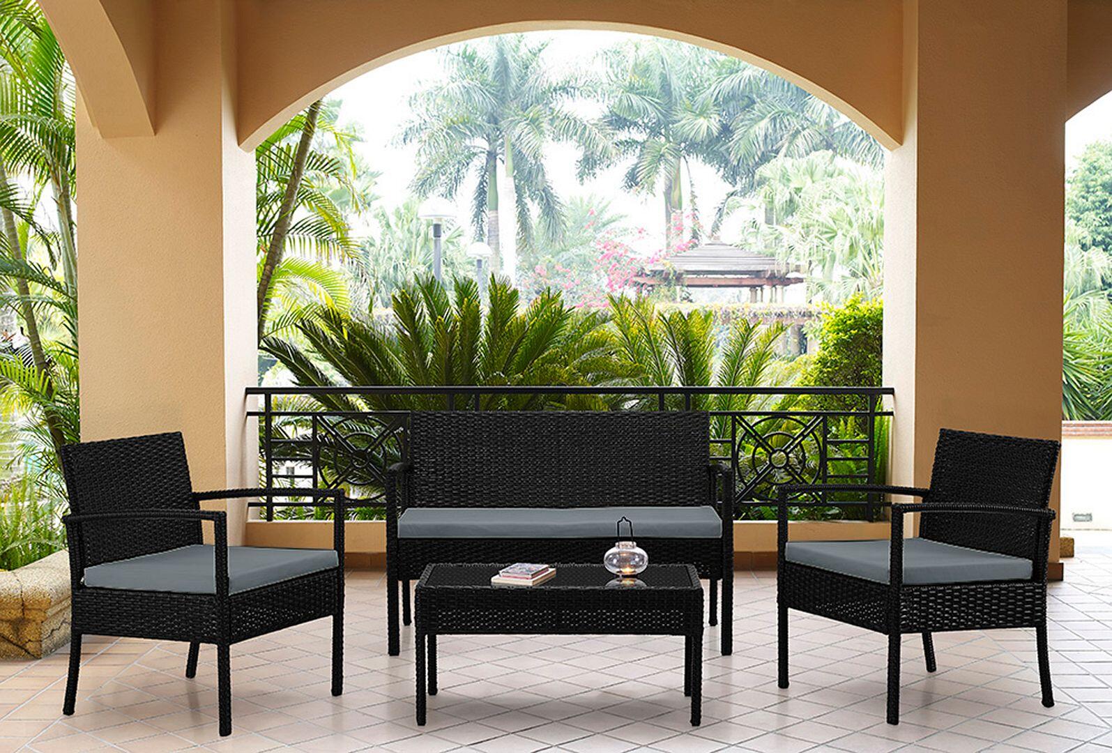 Click here for Manhattan Comfort Noli Outdoor Patio Conversation... prices