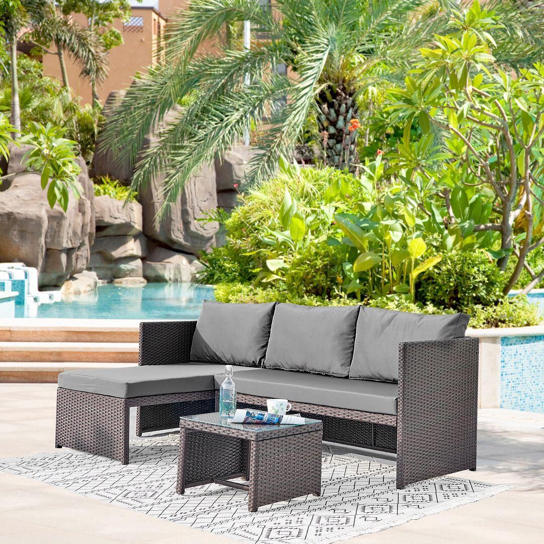 Click here for Manhattan Comfort Menton Outdoor Chair Lounge with... prices