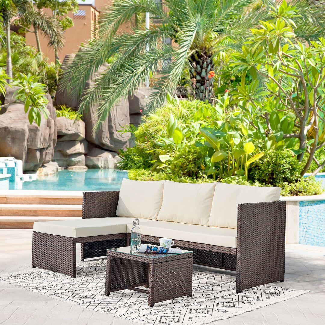 Click here for Manhattan Comfort Menton Outdoor Chair Lounge with... prices