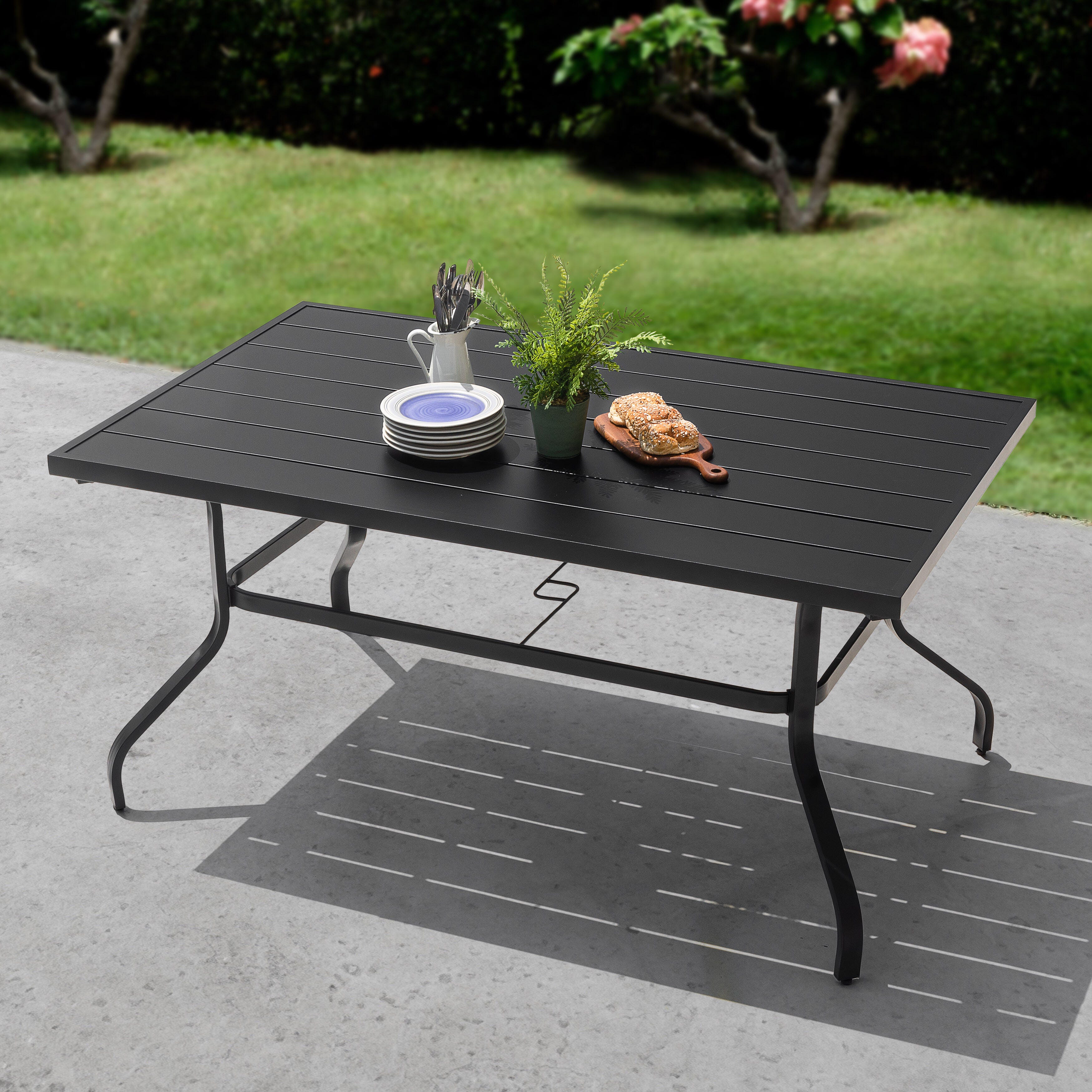 Click here for Nuu Garden Outdoor Dining Table  Black prices