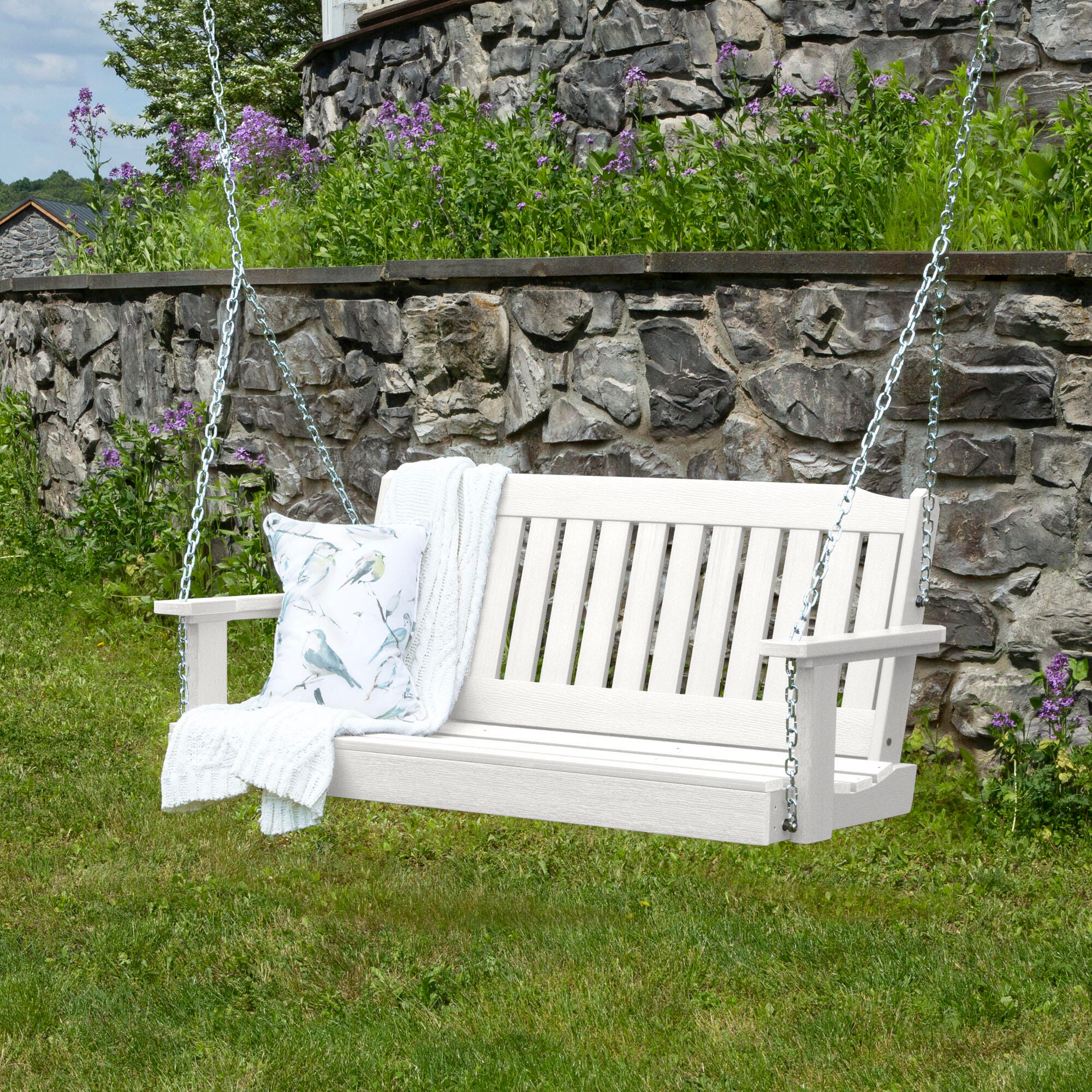 Click here for Highwood USA Lehigh 4-Foot Porch Swing  White prices