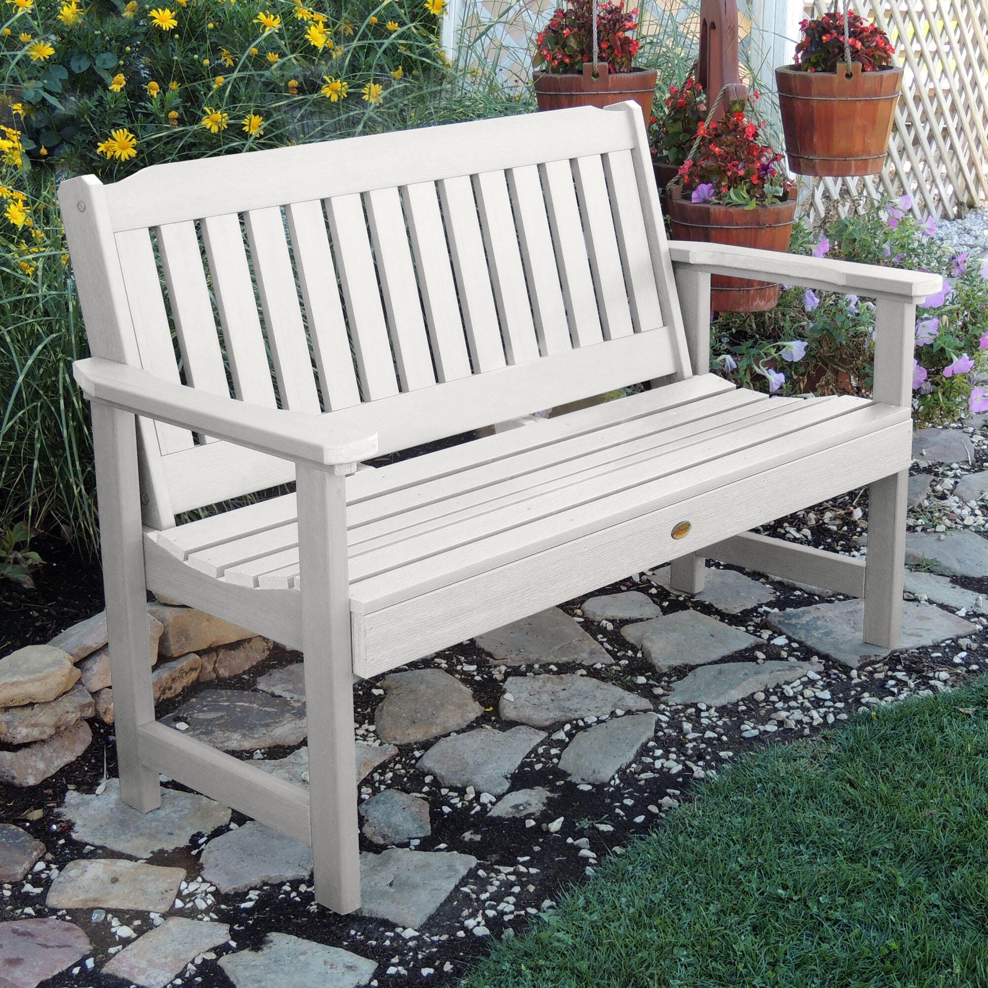Click here for Highwood USA Lehigh 5-Foot Garden Bench  White prices