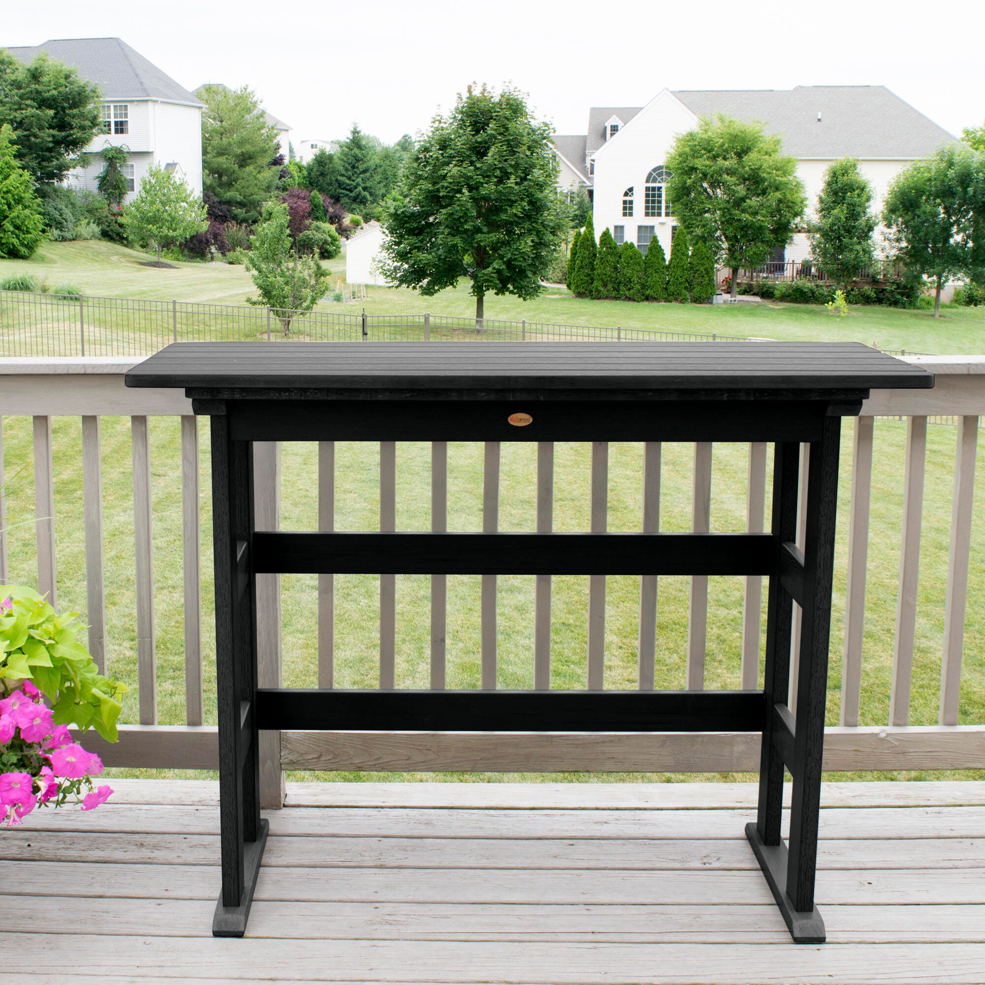 Click here for Highwood USA Lehigh Bar Height Balcony Table  Blac... prices