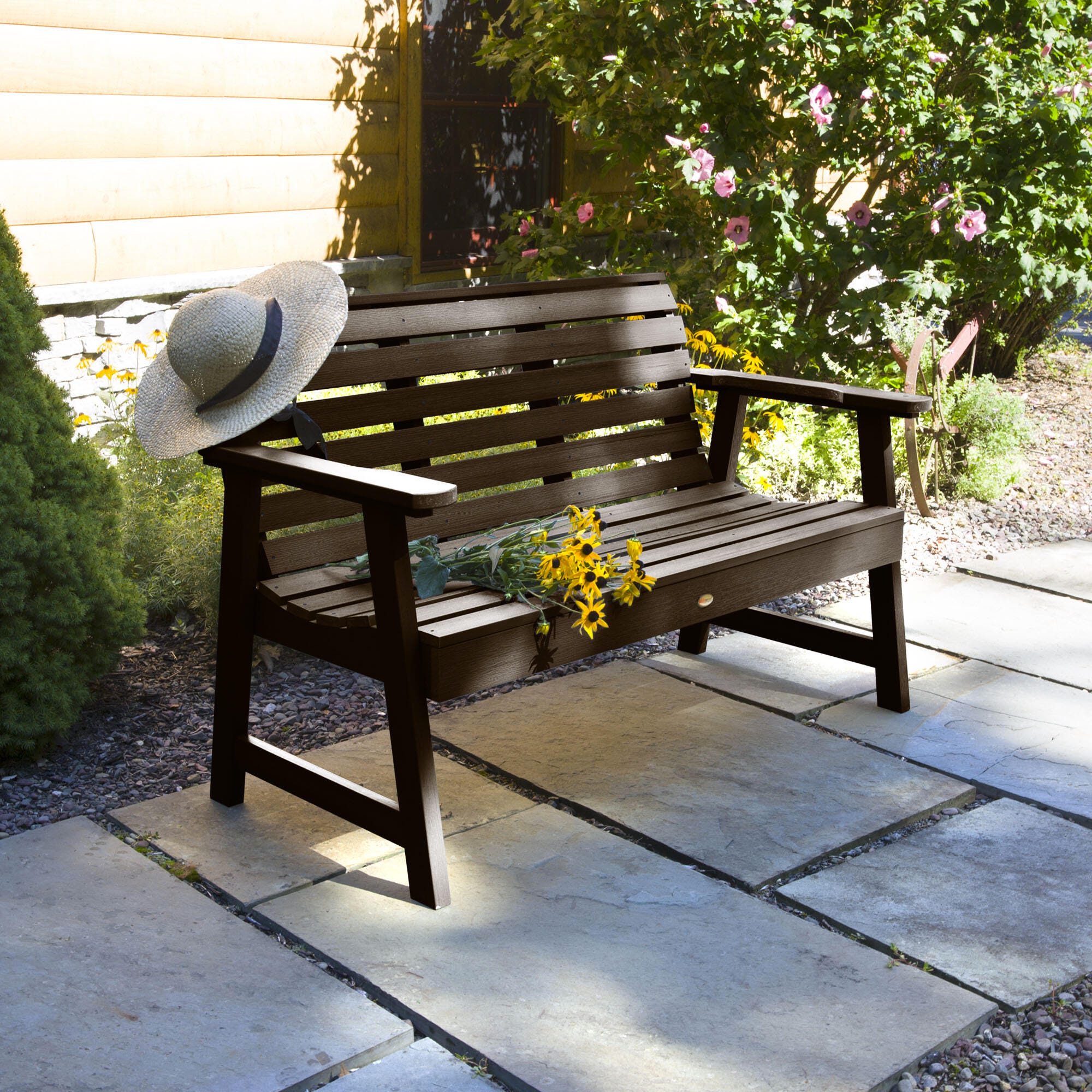 Click here for Highwood USA Weatherly 4-Foot Garden Bench  Weathe... prices