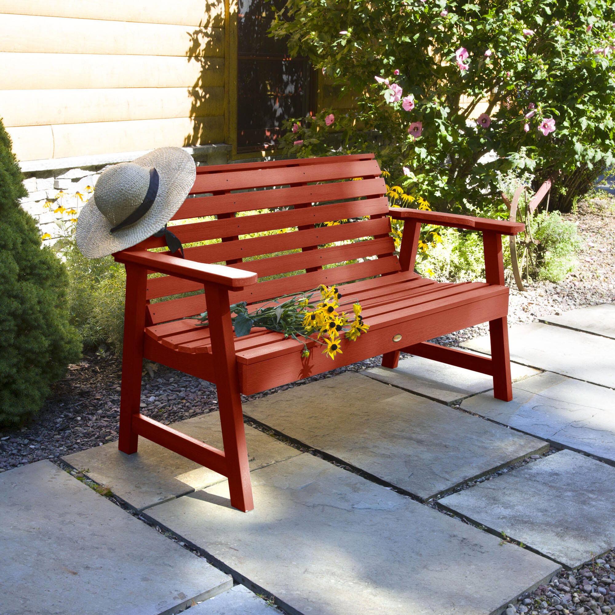 Click here for Highwood USA Weatherly 4-Foot Garden Bench  Rustic... prices