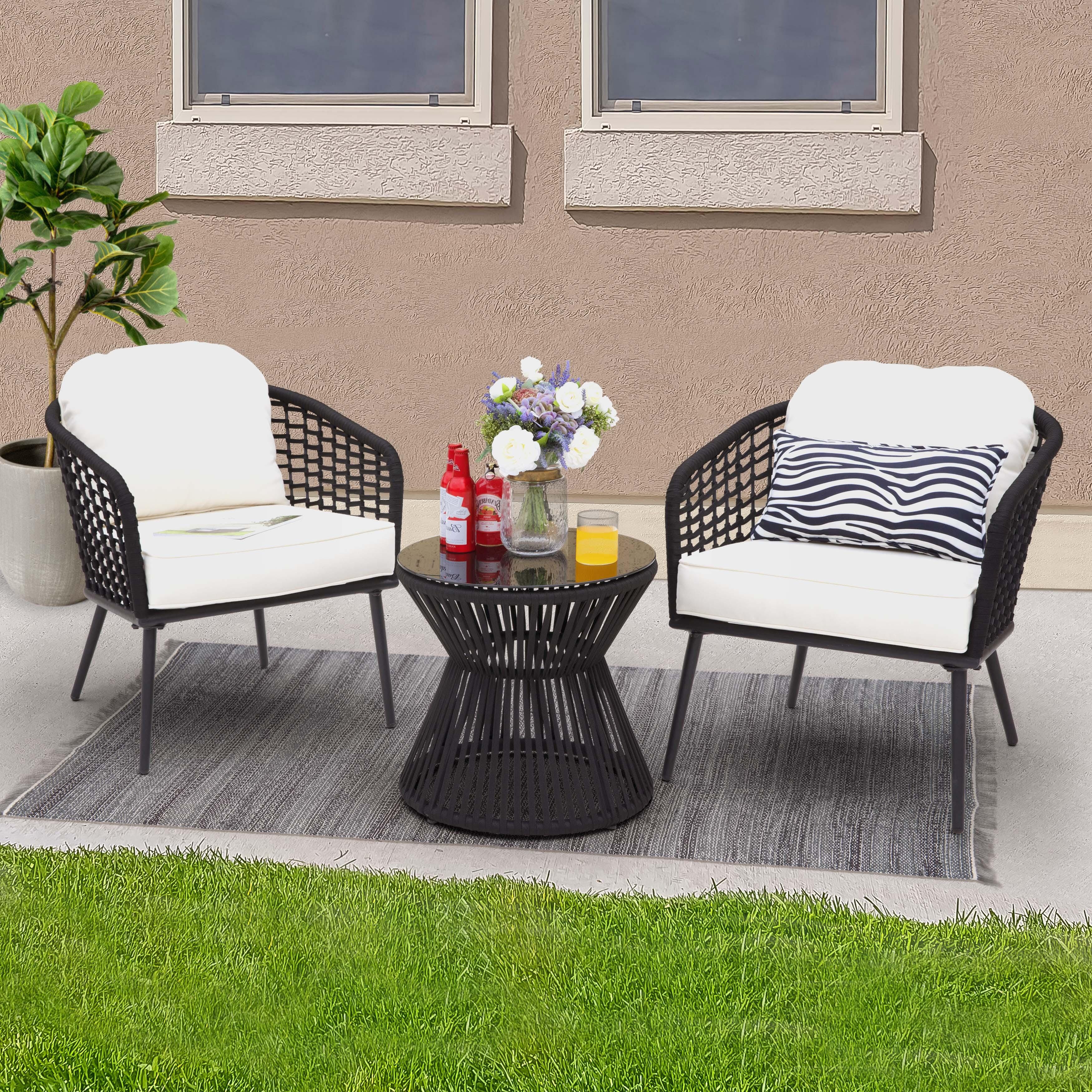 Click here for Nuu Garden 2 Outdoor Lounge Chairs and Side Table... prices