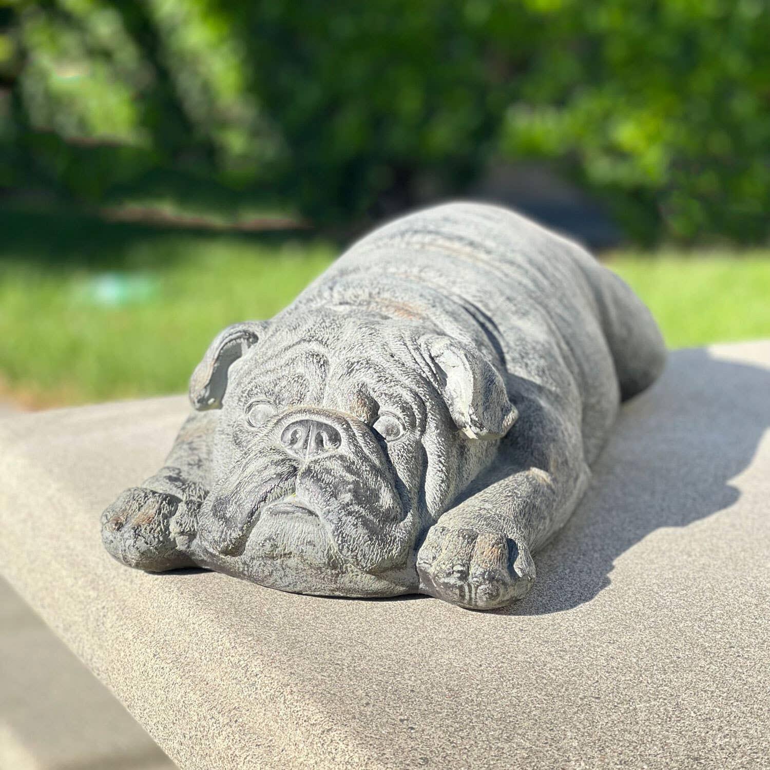 Click here for Galt International Outdoor Sleeping Bulldog Statue... prices
