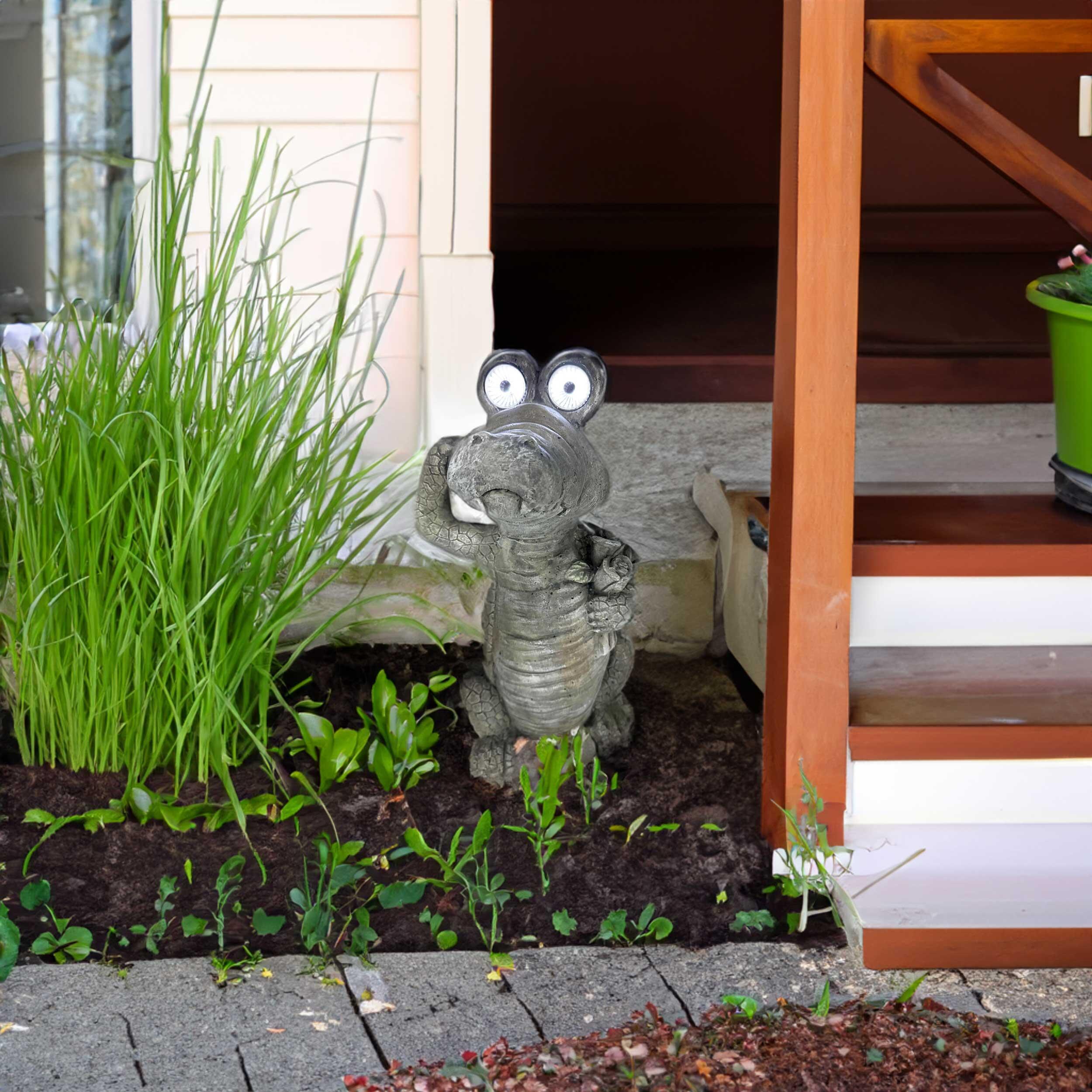 Click here for Galt International Outdoor Solar Power Crocodile S... prices