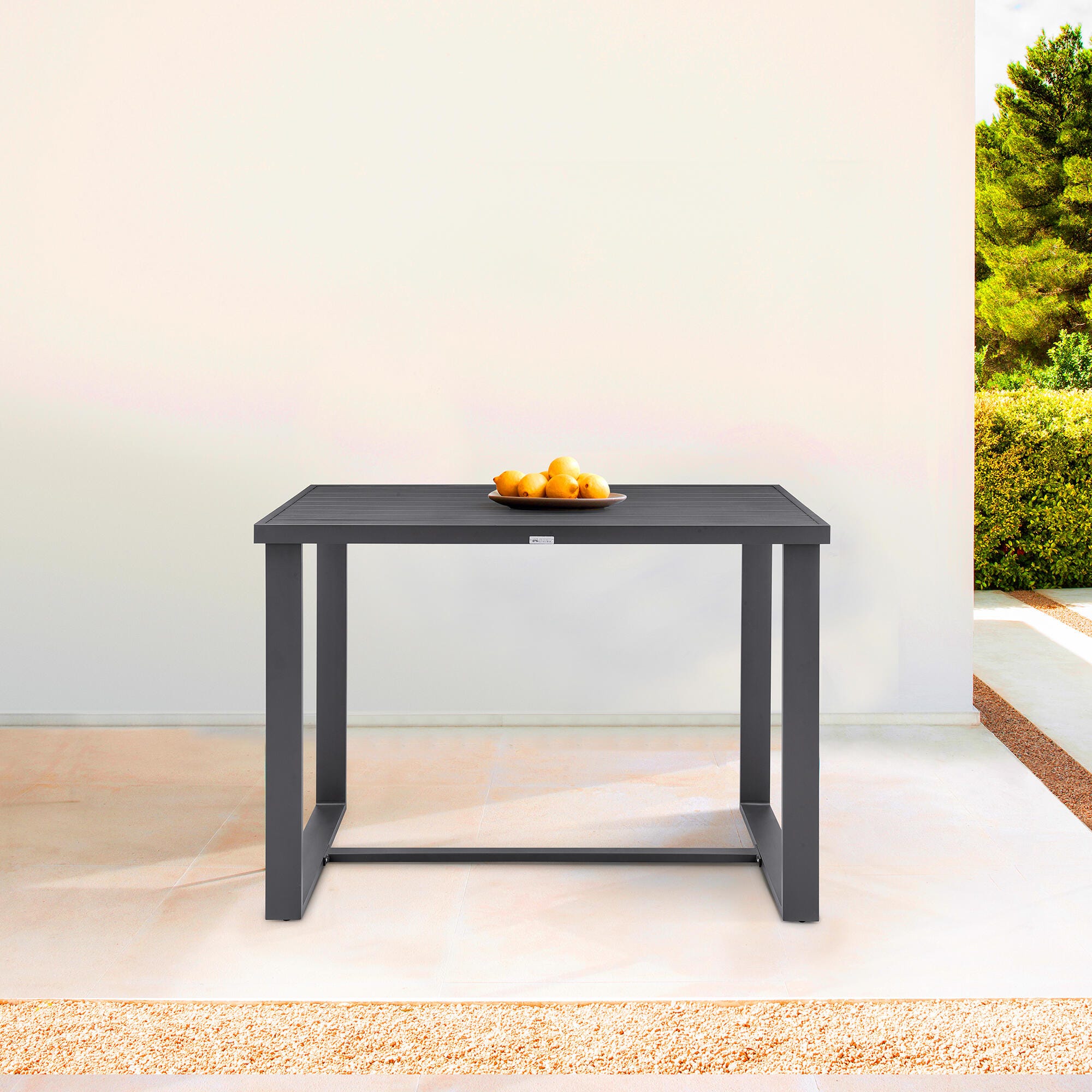 Click here for Menorca Outdoor Patio Bar Height Dining Table  Dar... prices