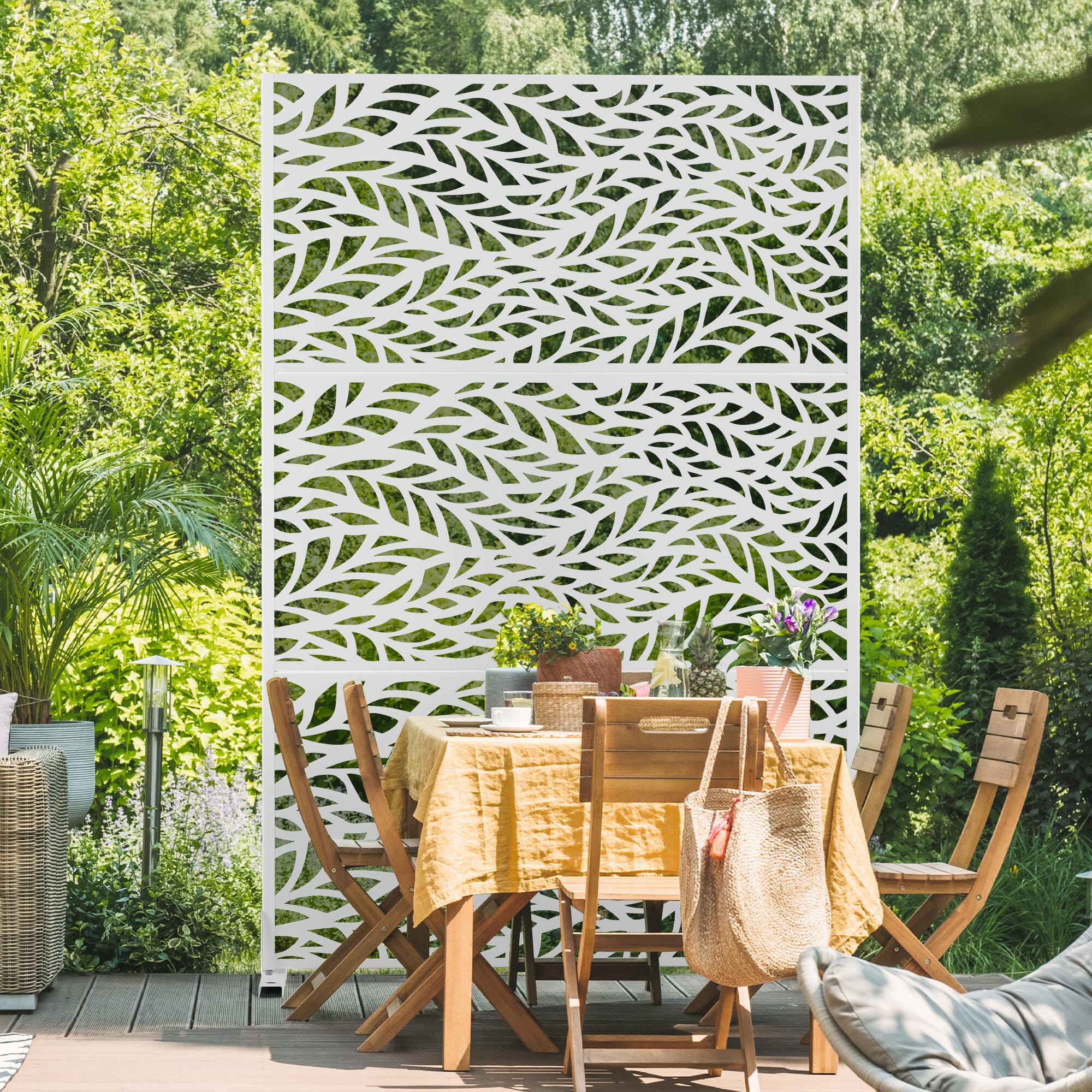 Click here for TranquilBreeze Flowing Leaves Outdoor Privacy Scre... prices