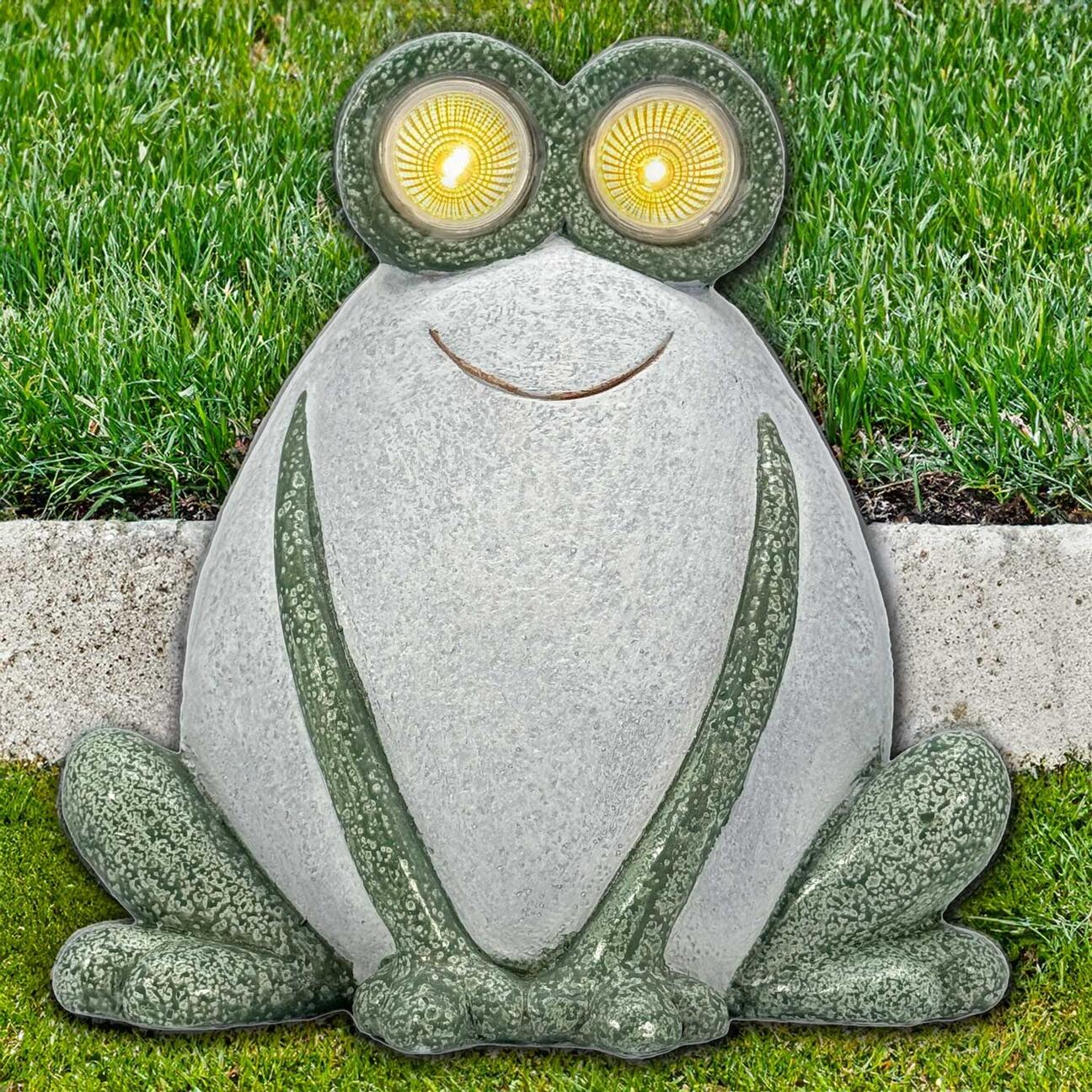 Click here for Galt International 13 Frog Garden Statue with LED... prices