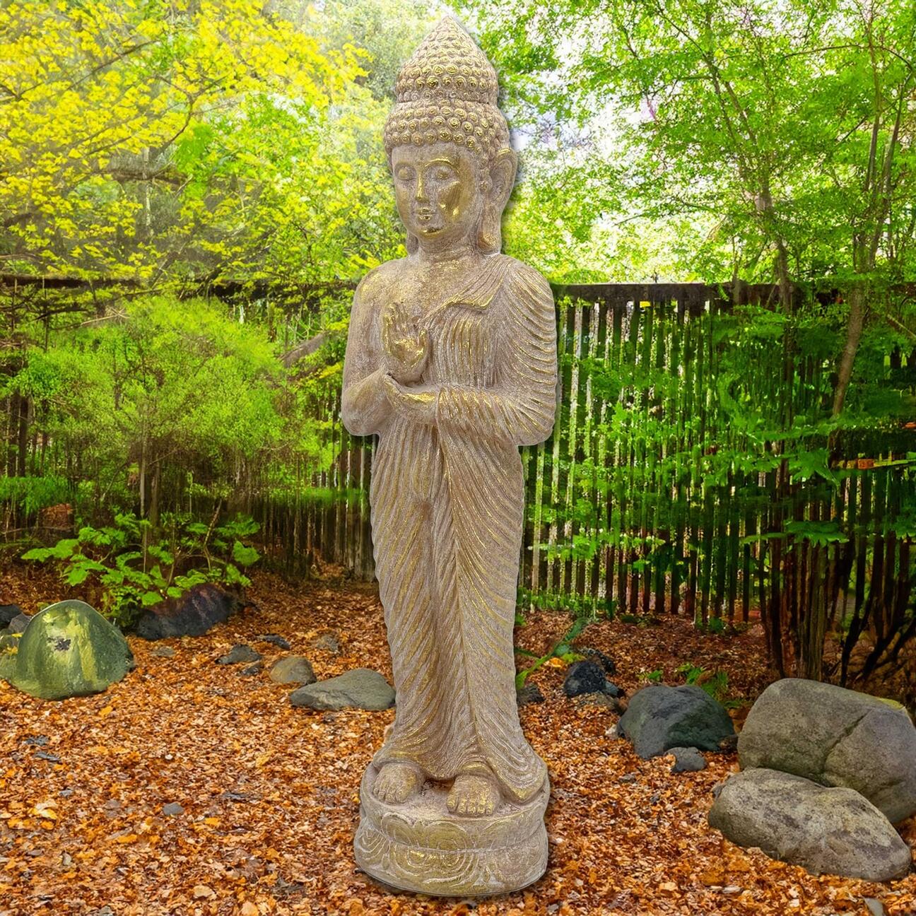 Click here for Galt International Buddha Statue  Off White prices