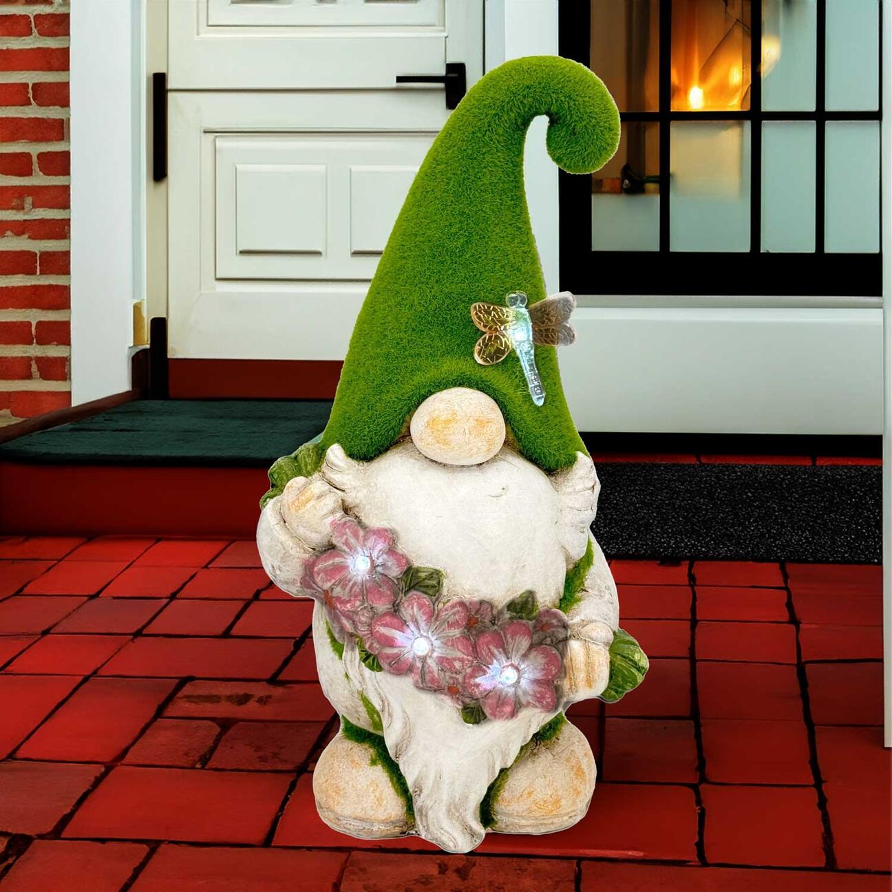 Click here for Galt International Flower Solar LED Statue  Green prices