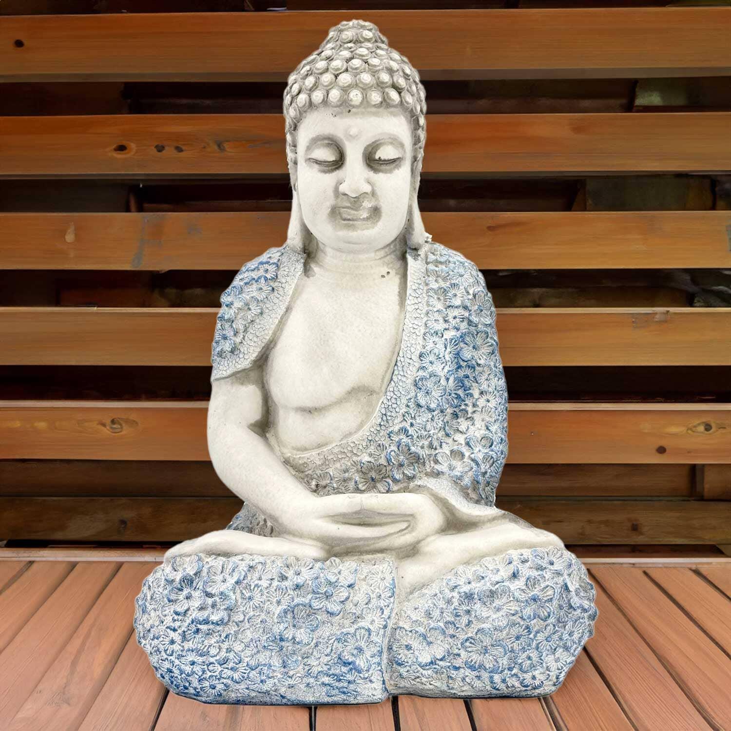 Click here for Galt International Sitting Buddha Garden Statue  W... prices