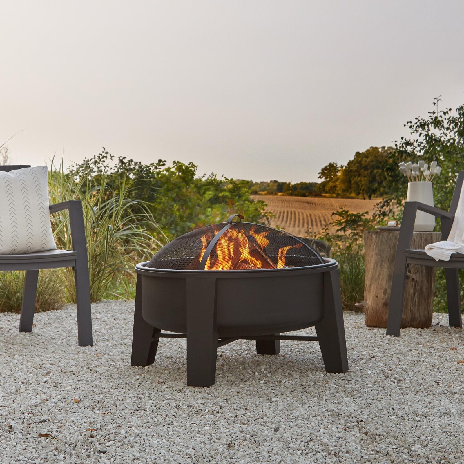 Click here for Real Flame Forster Wood Burning Fire Pit  Black prices