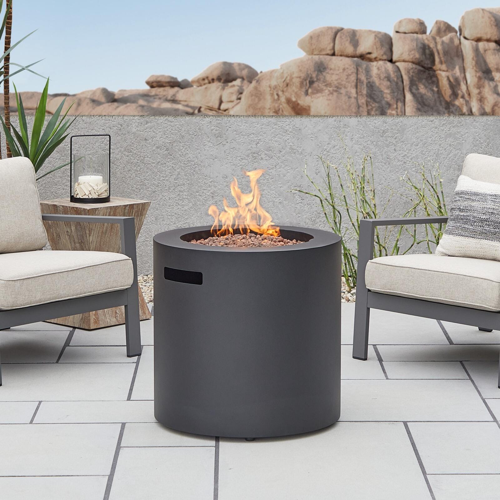 Click here for Real Flame Hephaestus Propane Fire Pit  Black prices