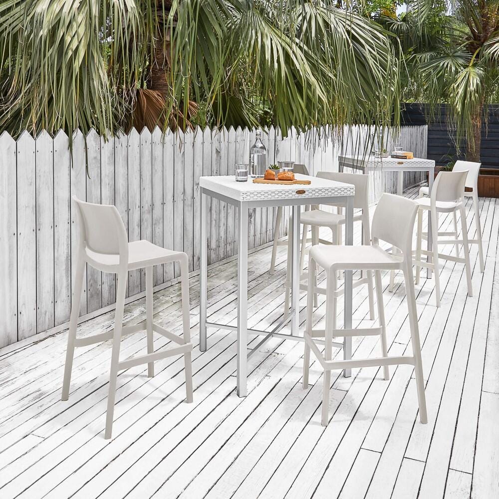 Click here for Sensilla Bar Stool (Set of 2)  White prices