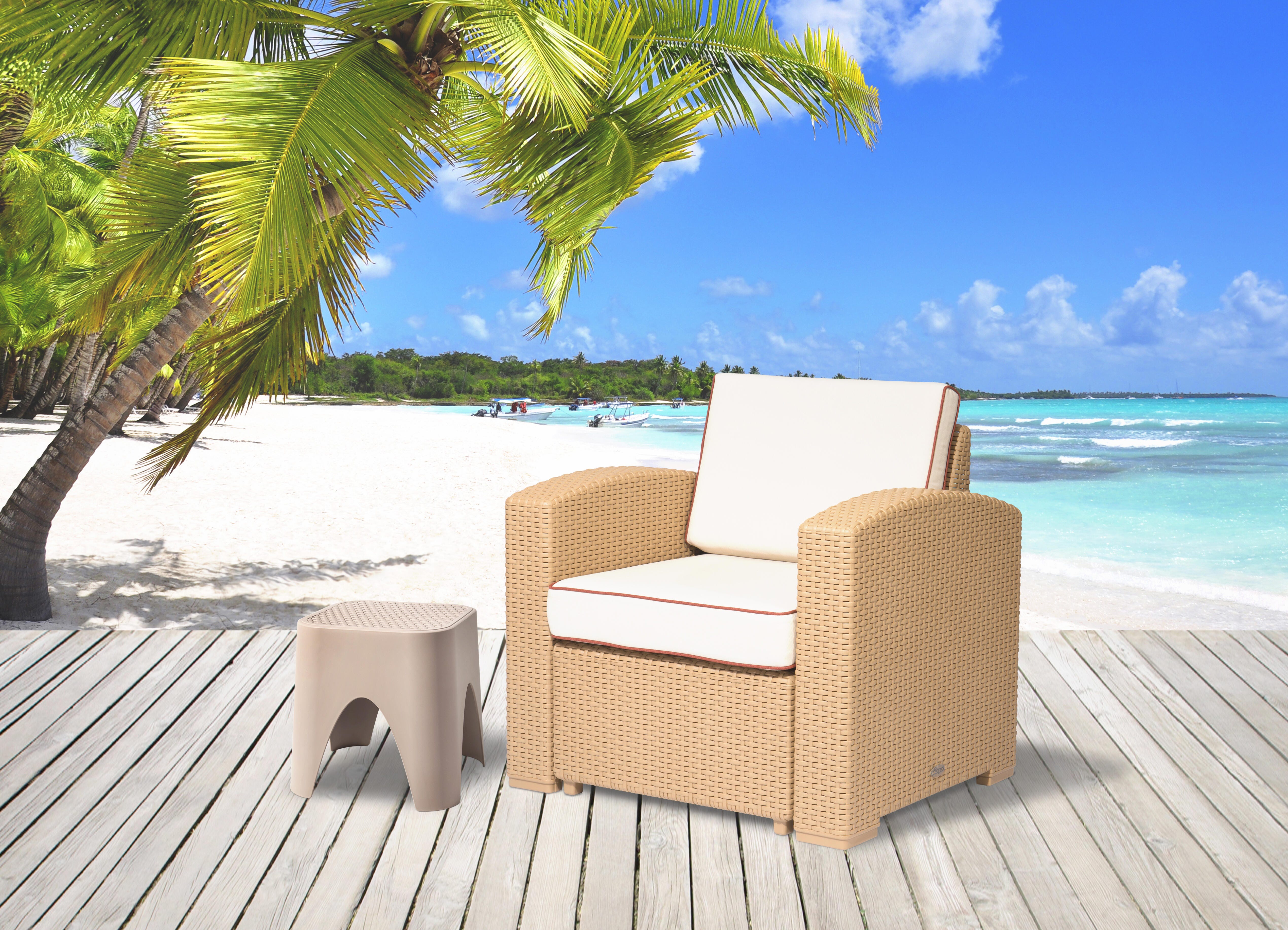 Click here for Magnolia Outdoor Lounge Chair  Tan prices