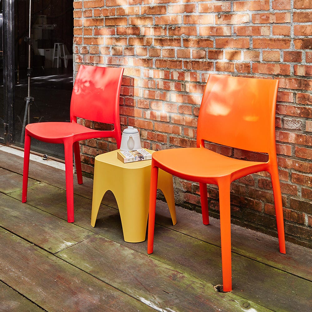 Click here for Sensilla Outdoor Dining Chair (Set of 4)  Orange prices