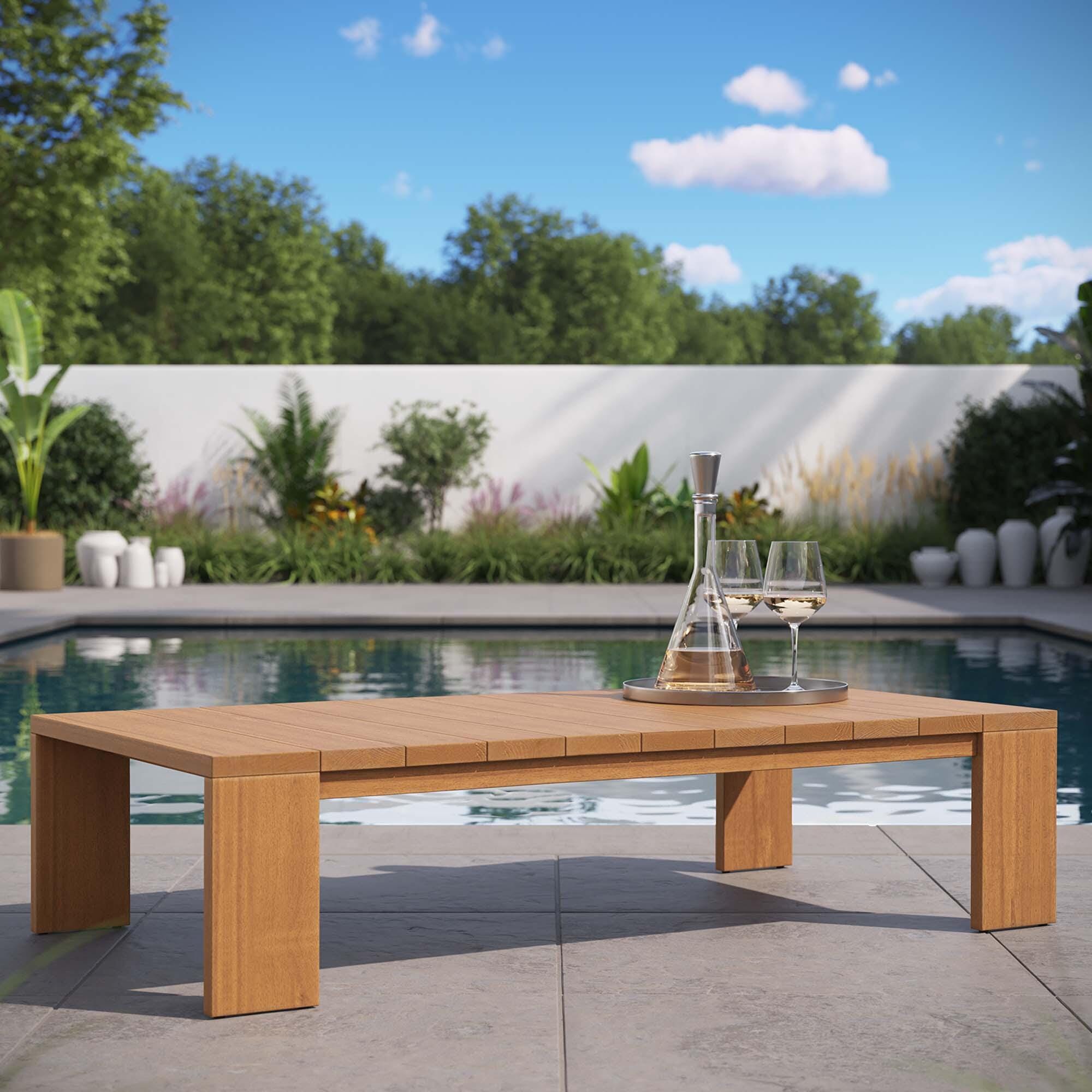 Click here for Modway Tahoe Outdoor Coffee Table  Natural prices