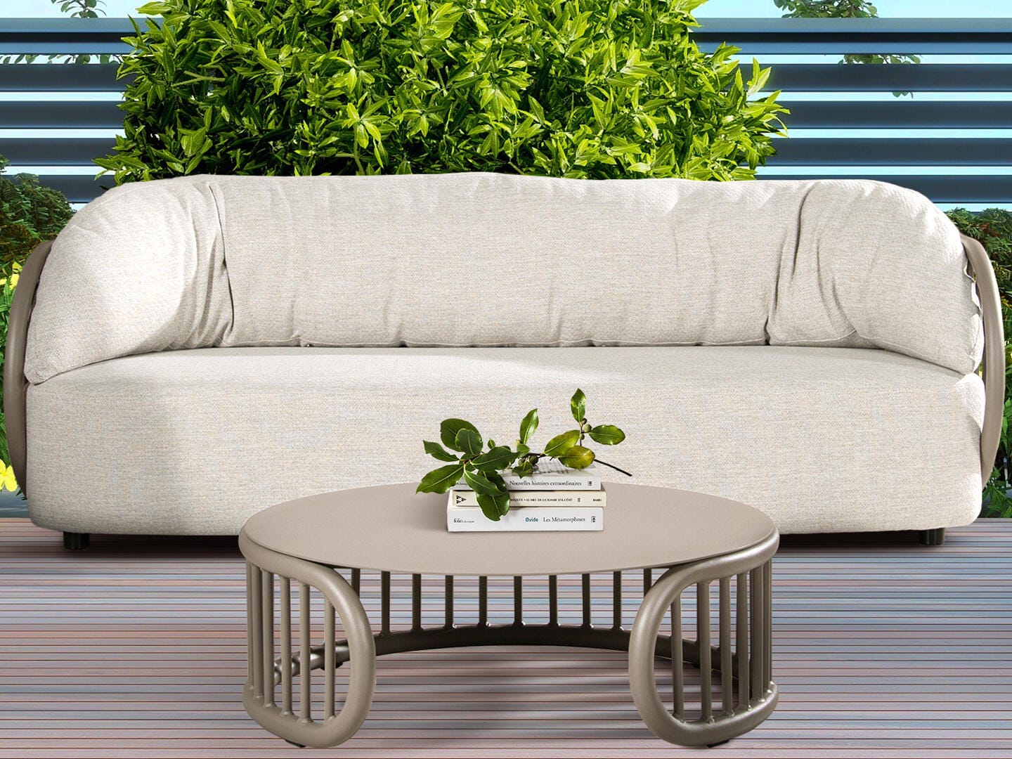 Click here for Harper Outdoor Round Coffee Table  Geige Taupe prices