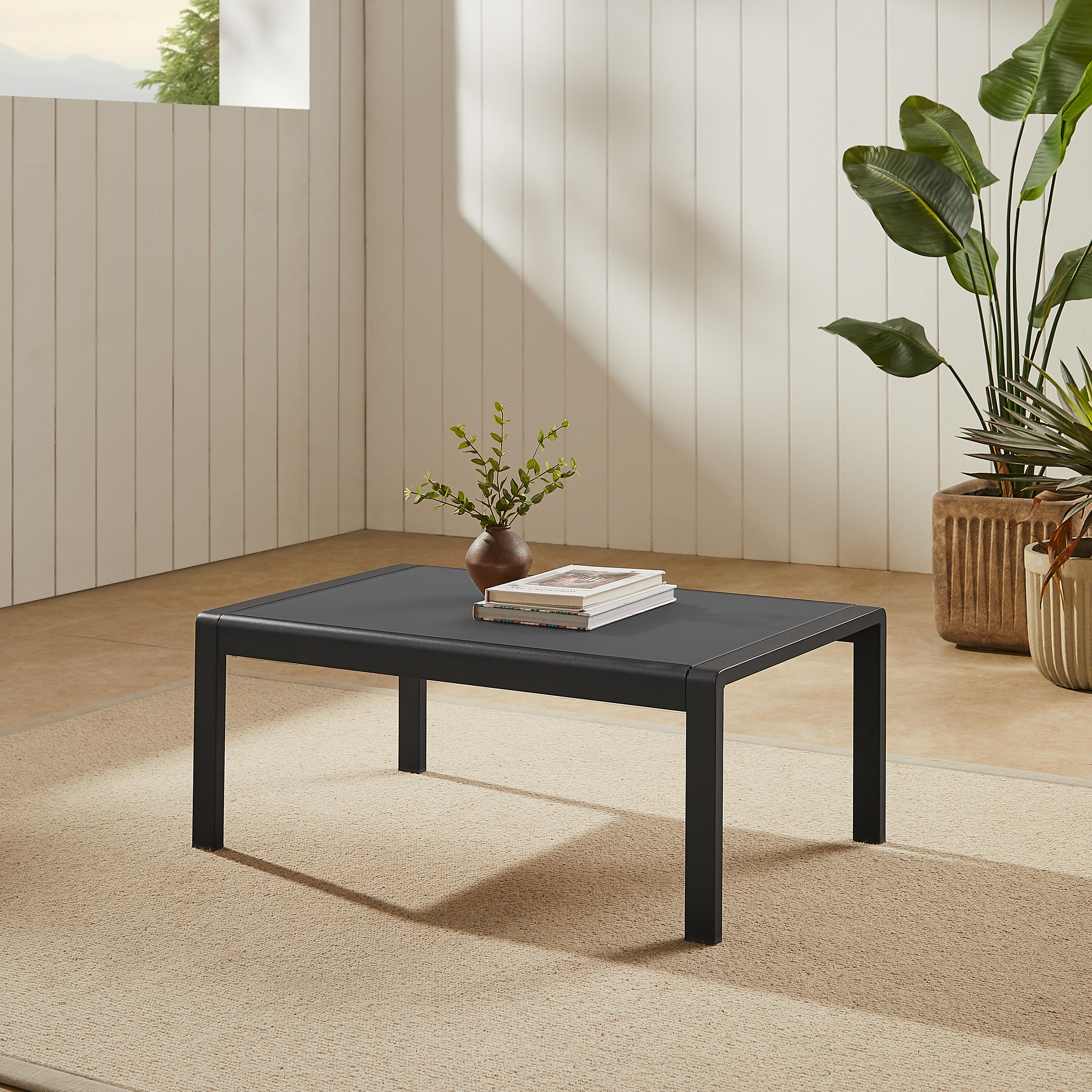 Click here for Linon Rosemary Outdoor Coffee Table  Black prices