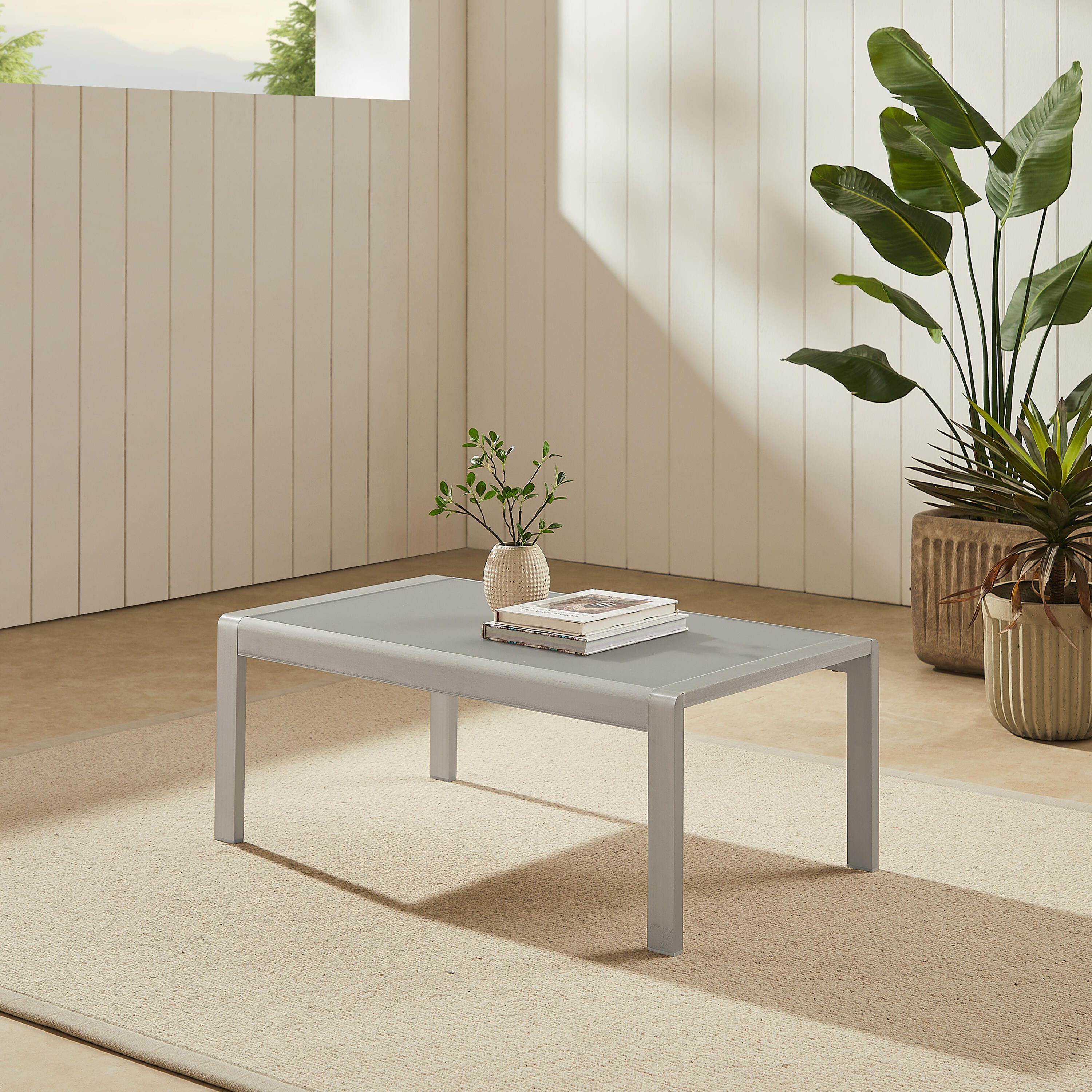 Click here for Linon Rosemary Outdoor Coffee Table  Gray prices