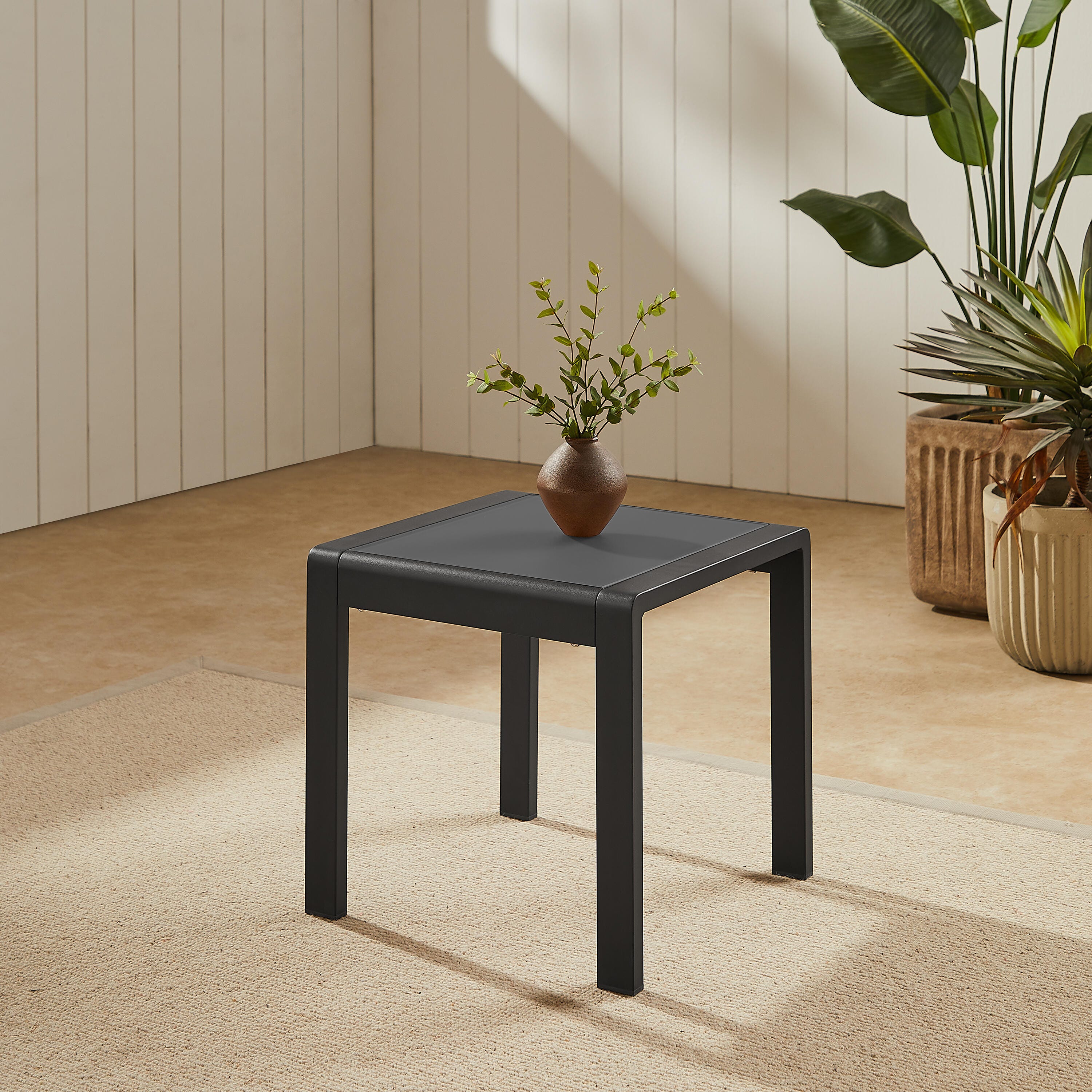Click here for Linon Rosemary Outdoor Side Table  Black prices