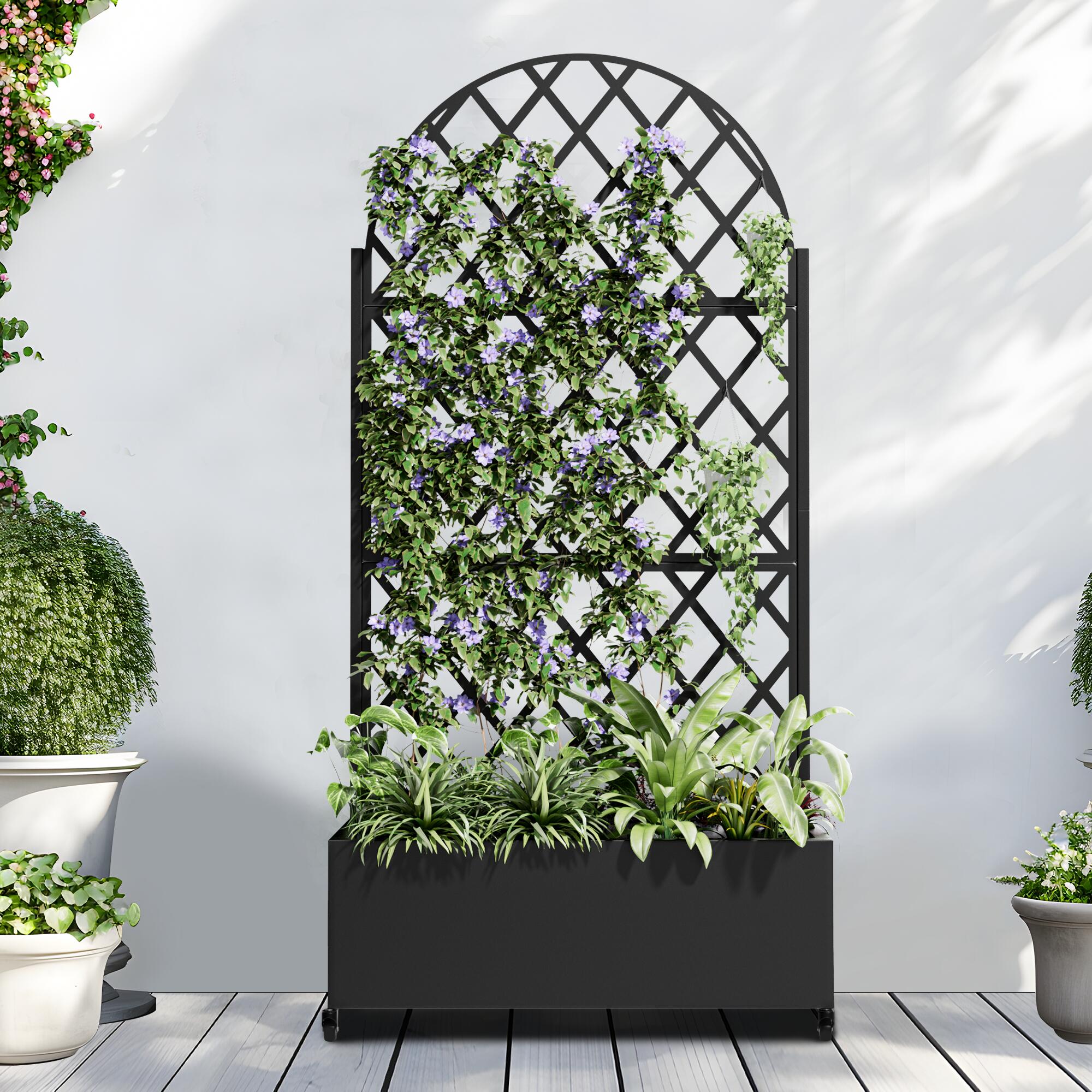 Click here for TranquilBreeze 71 Arched Diamond Outdoor Trellis... prices