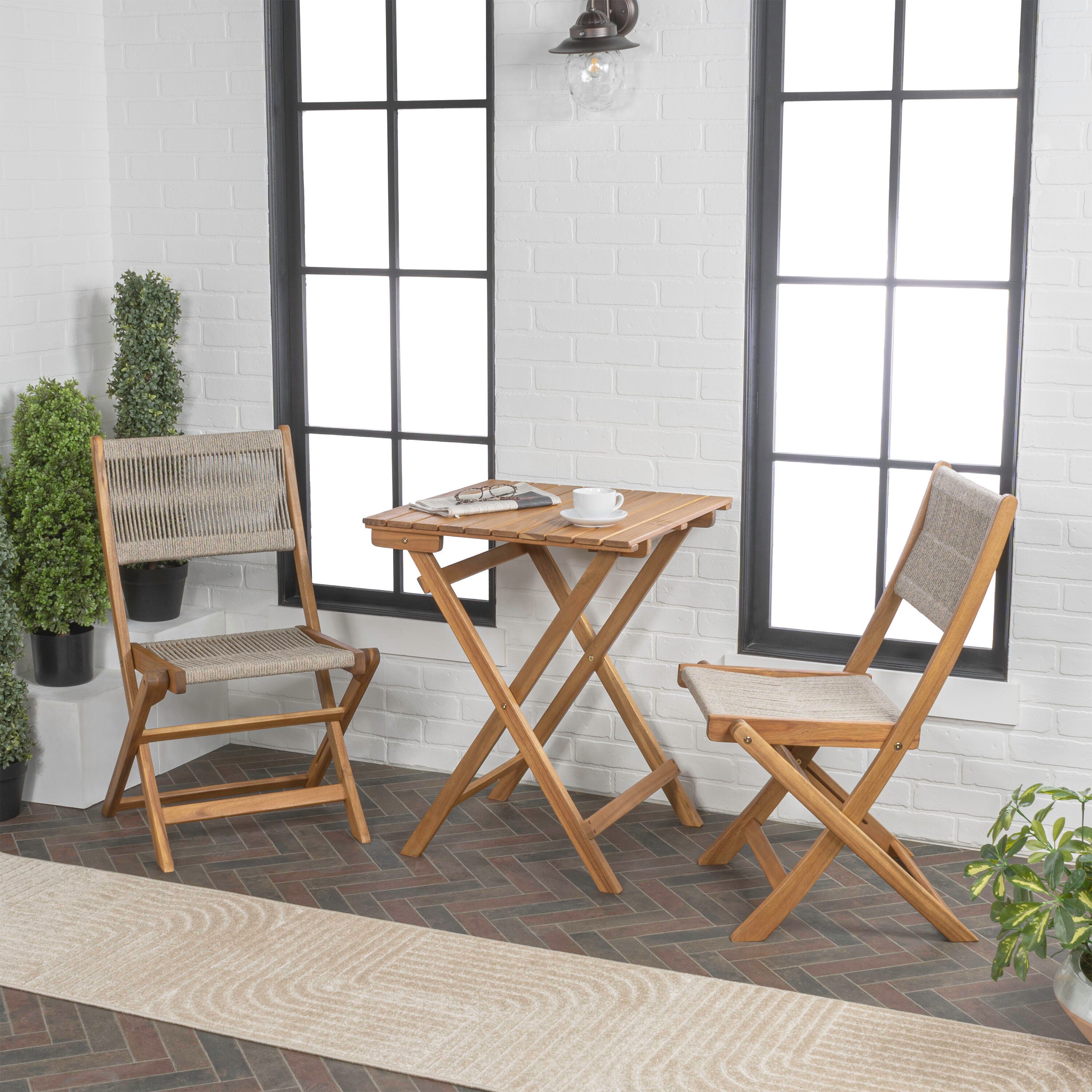 Click here for Jonathan Y Javea Outdoor Folding Bistro Table and... prices