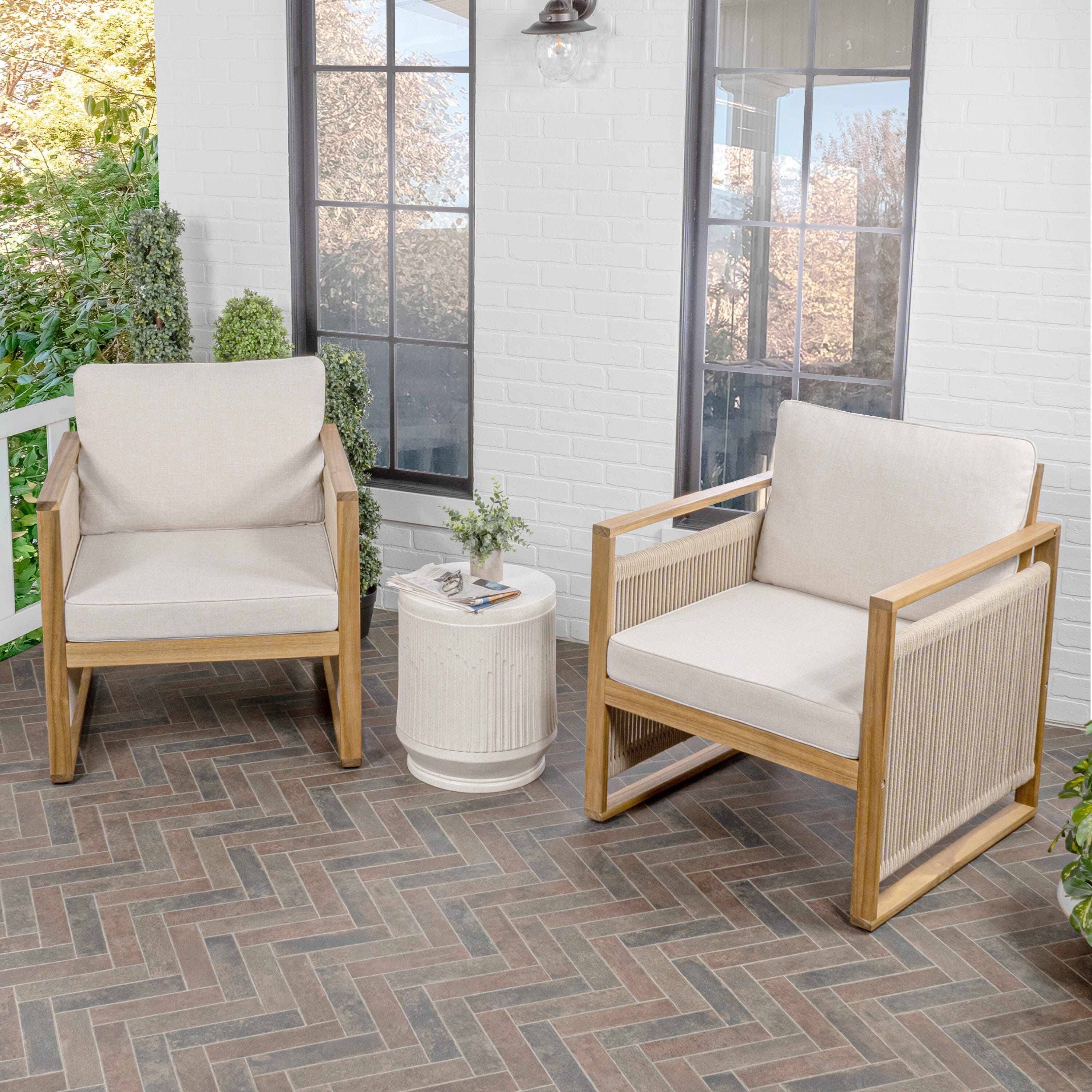 Click here for Jonathan Y Gable Outdoor Lounge Chair (Set of 2)... prices