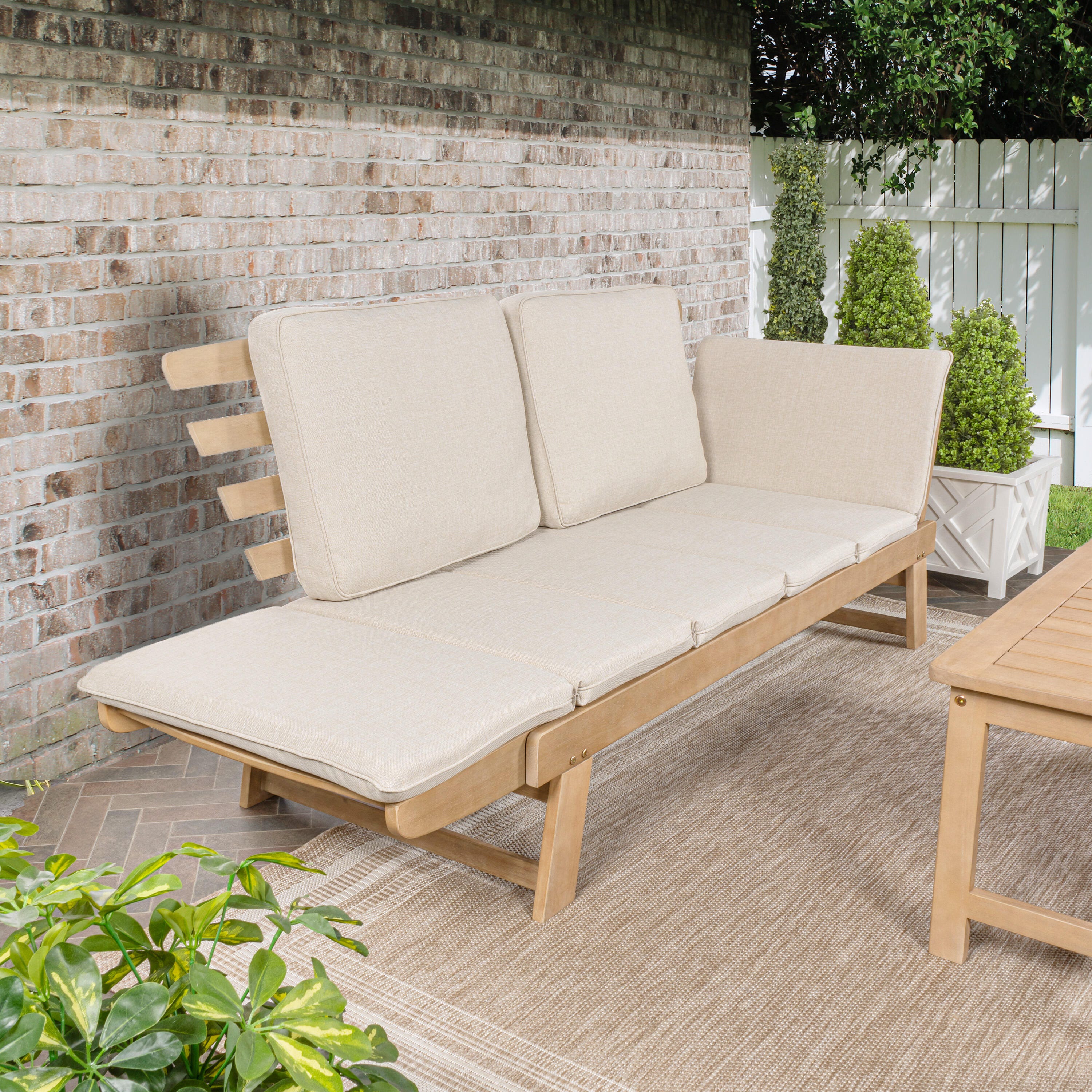 Click here for Jonathan Y Hartley Outdoor Folding Day Bed Sofa  L... prices