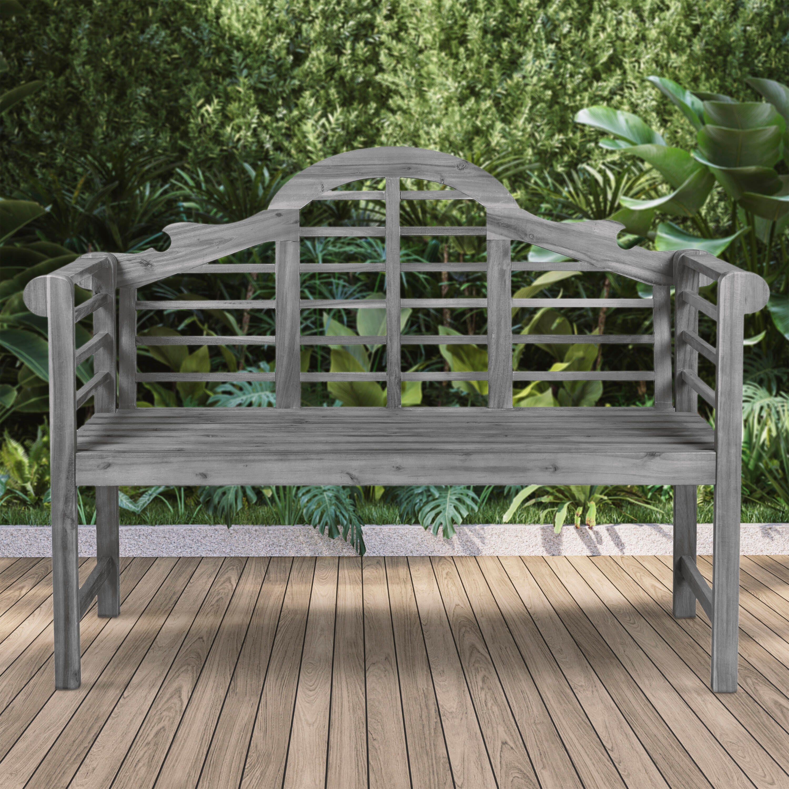 Click here for Jonathan Y Lutyens Outdoor Bench  Gray prices