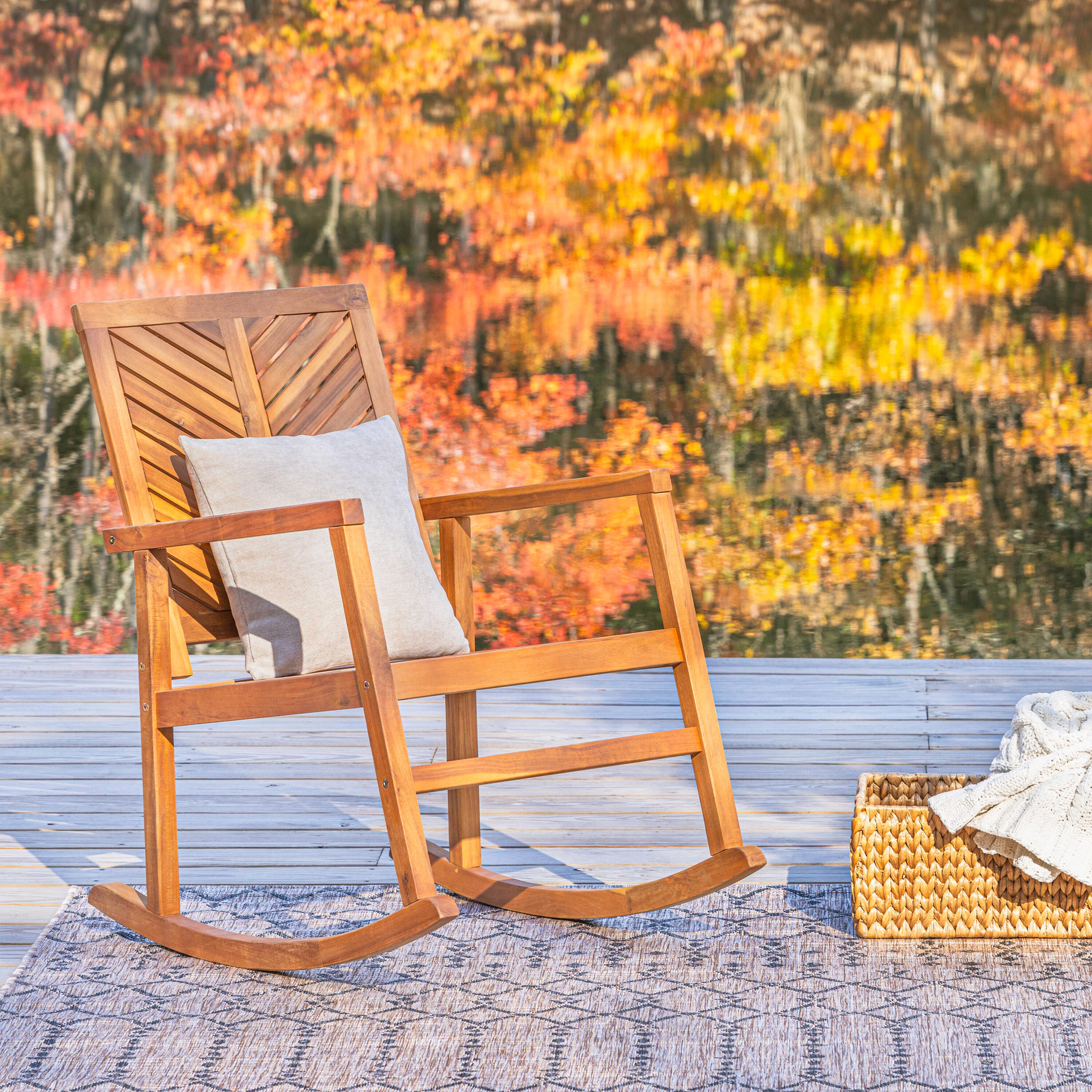 Click here for Jonathan Y Ned Outdoor Rocking Chair  Teak prices