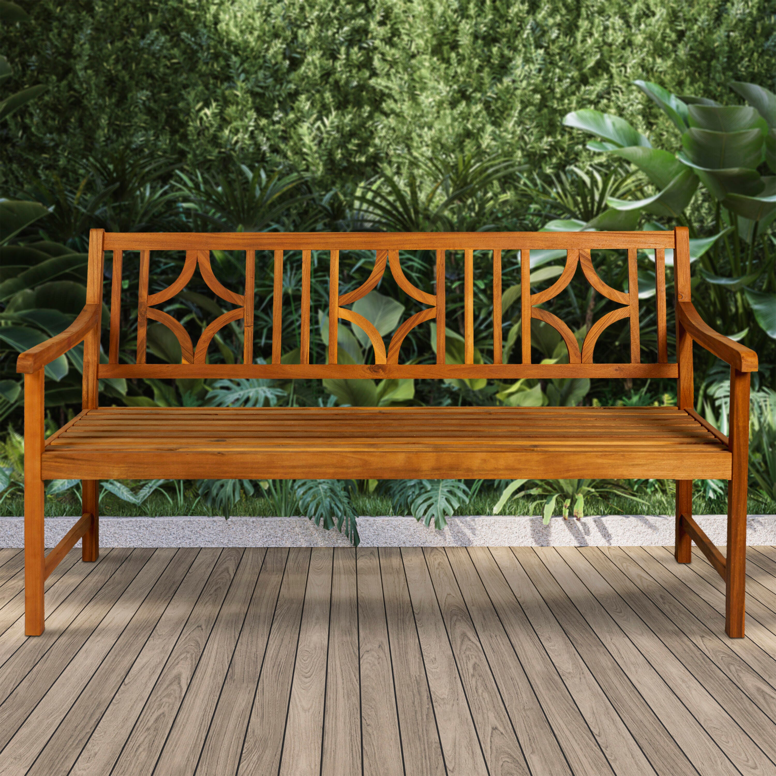Click here for Jonathan Y Sloane Outdoor Bench  Teak prices